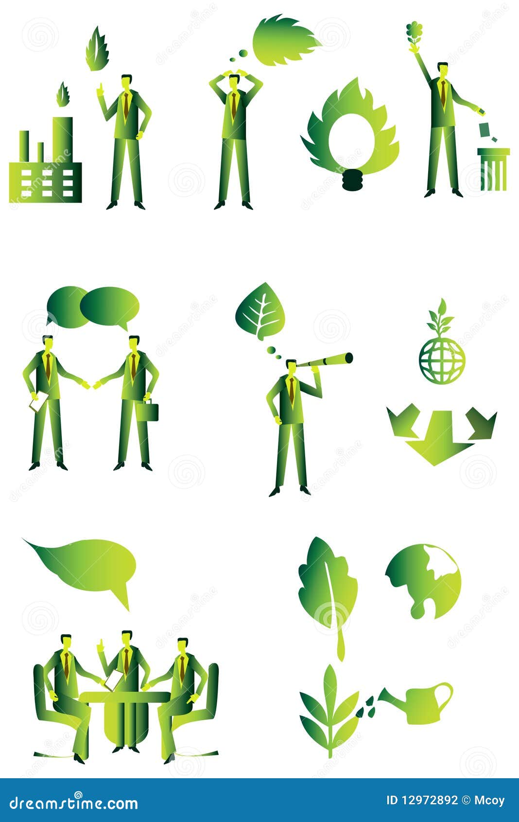 Eco people group, business stock illustration. Illustration of natural ...