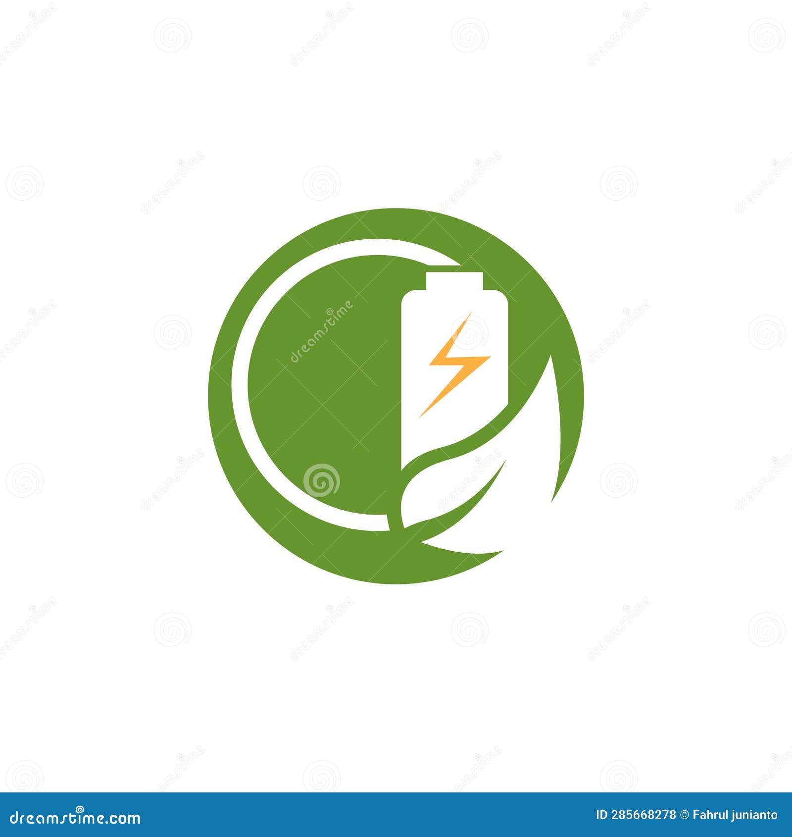 Eco Power Energy Logo Vector Template Illustration Stock Illustration ...