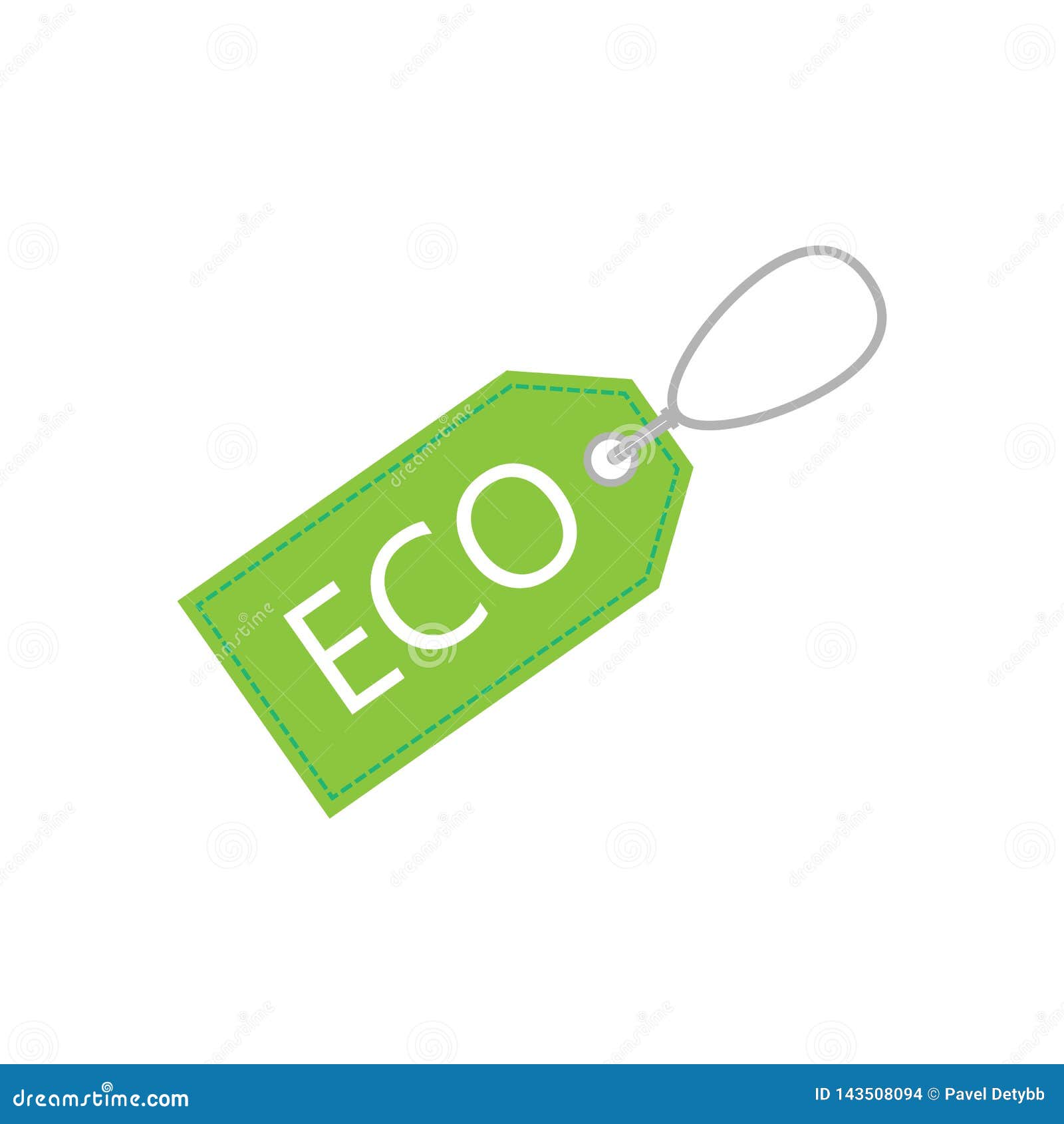Eco, Price Tag Icon. Vector Illustration, Flat Design Stock ...