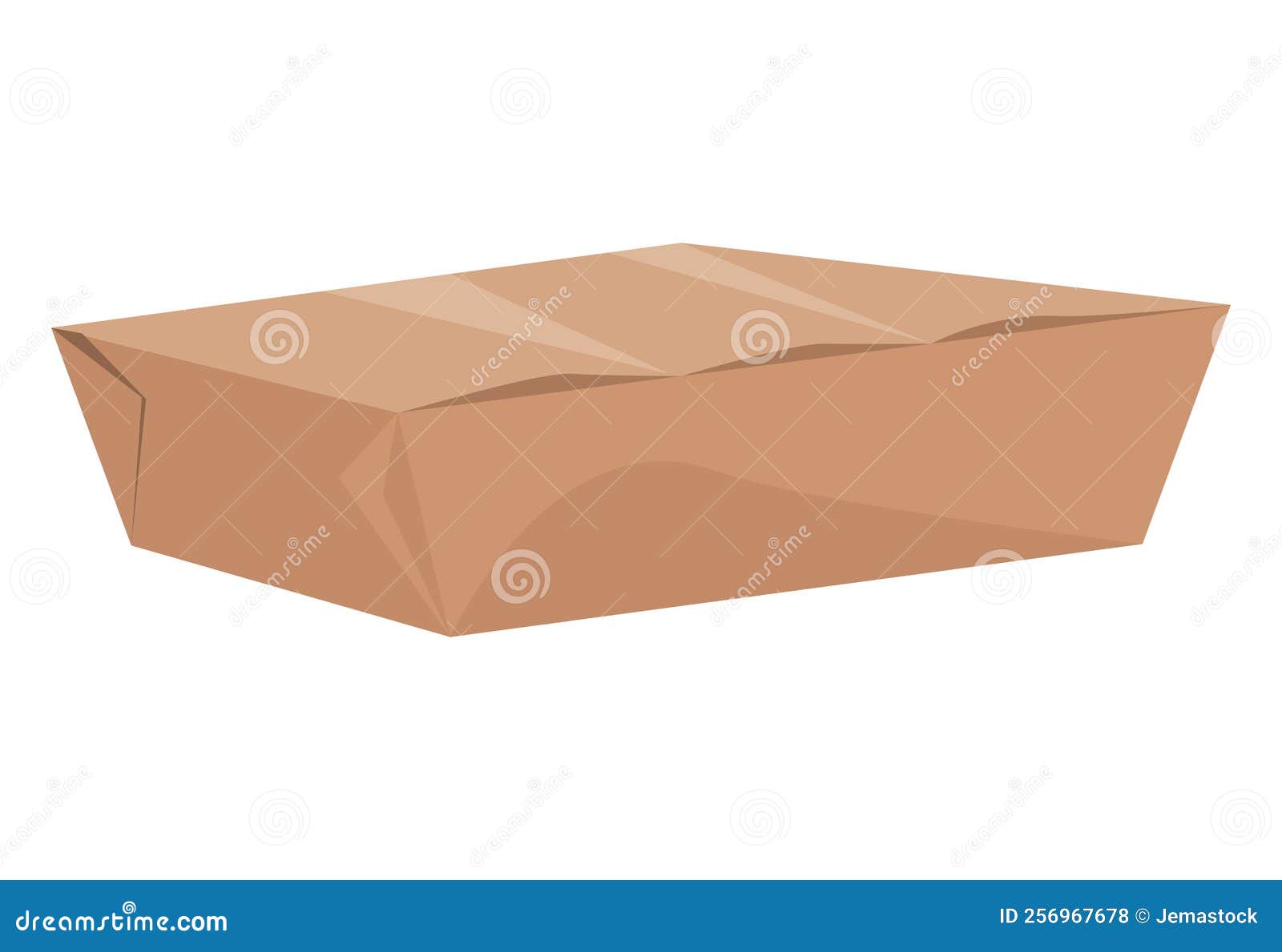 Eco rectangle box packing stock vector. Illustration of shop - 256967678