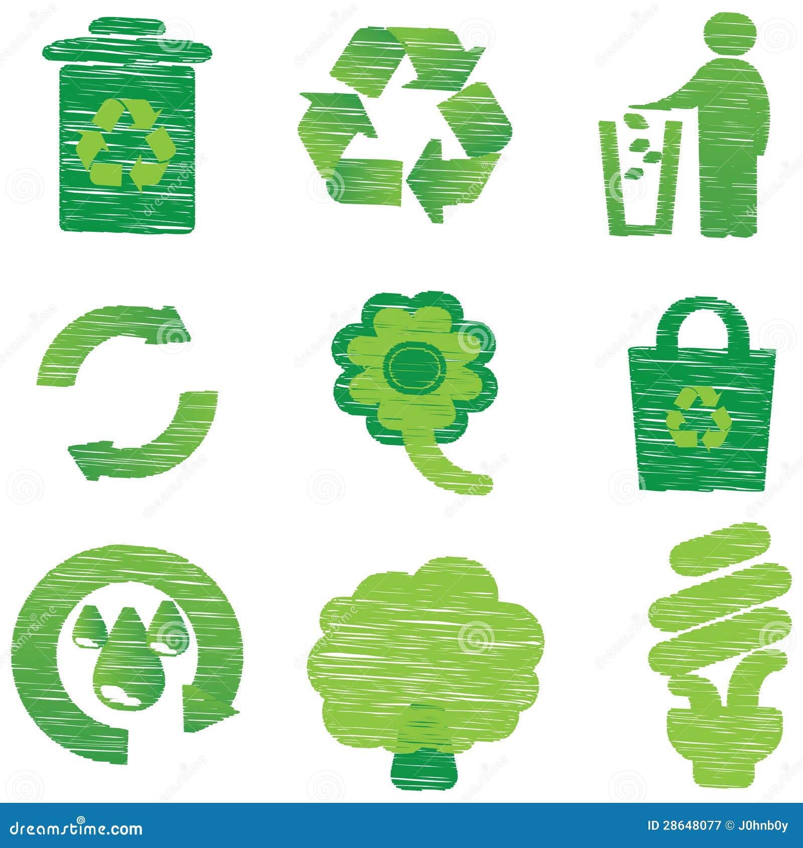 Recycle Bin Icons. Reuse Or Reduce Symbol. Cartoon Vector ...
