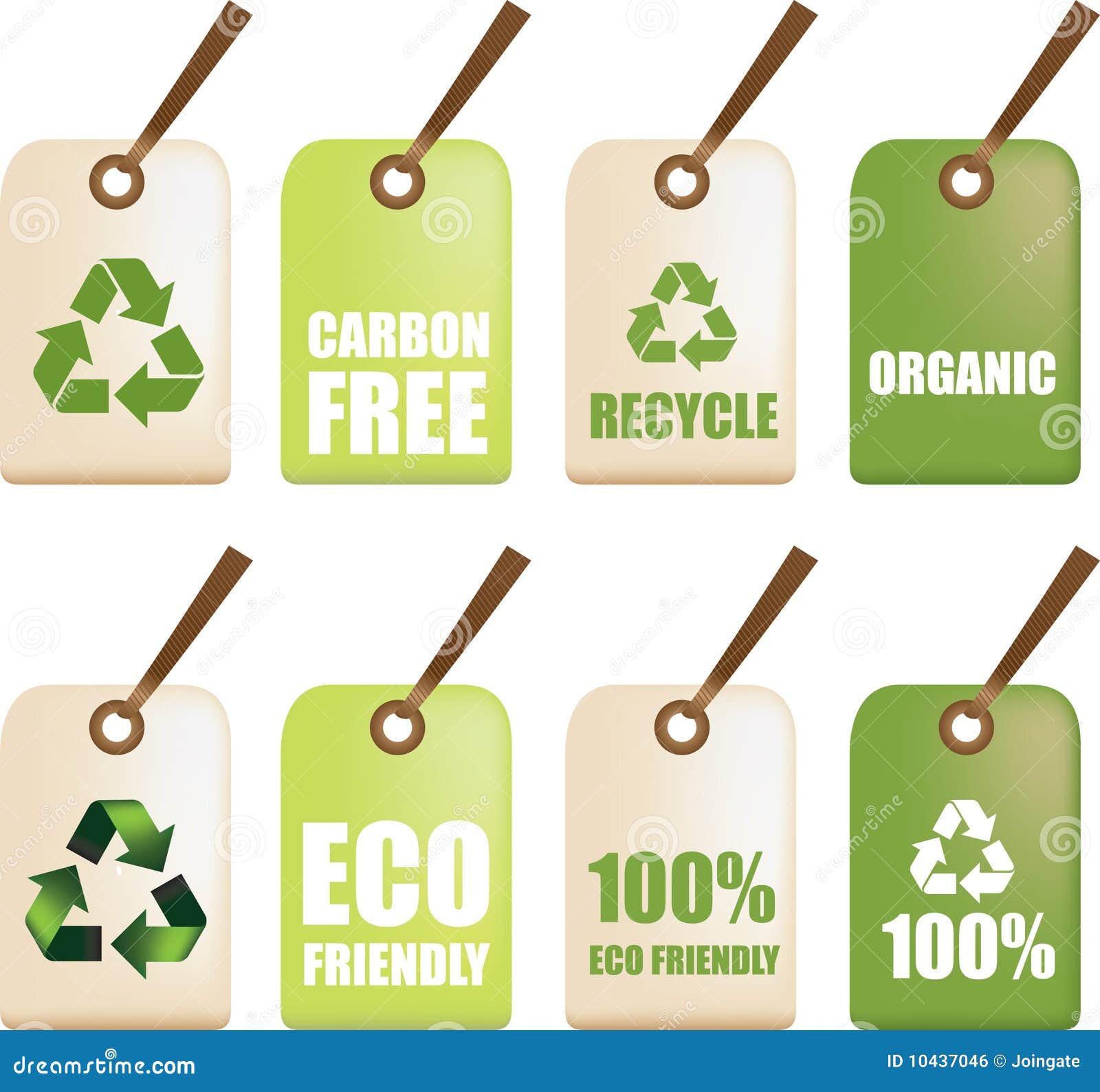 Recycle Labels And Recycling Signs Set, Trash Symbol Vector ...