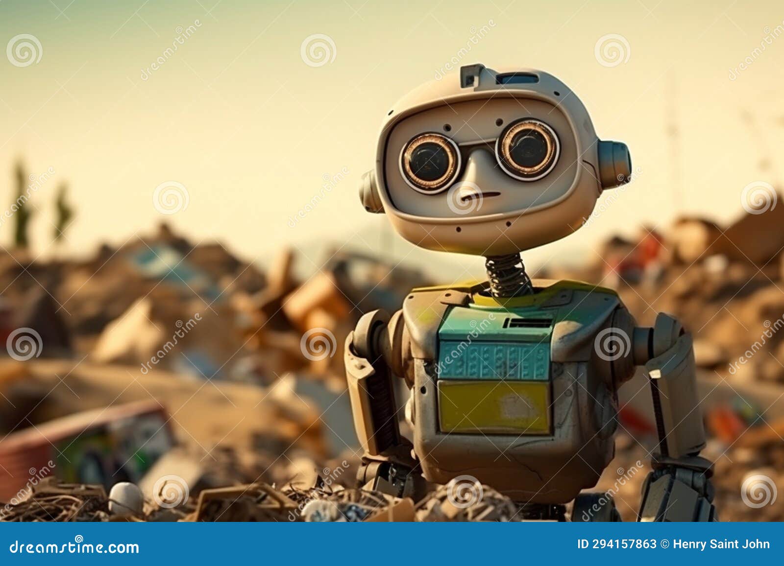 Eco-Robots Pioneering Sustainable Waste Management Solutions Stock ...