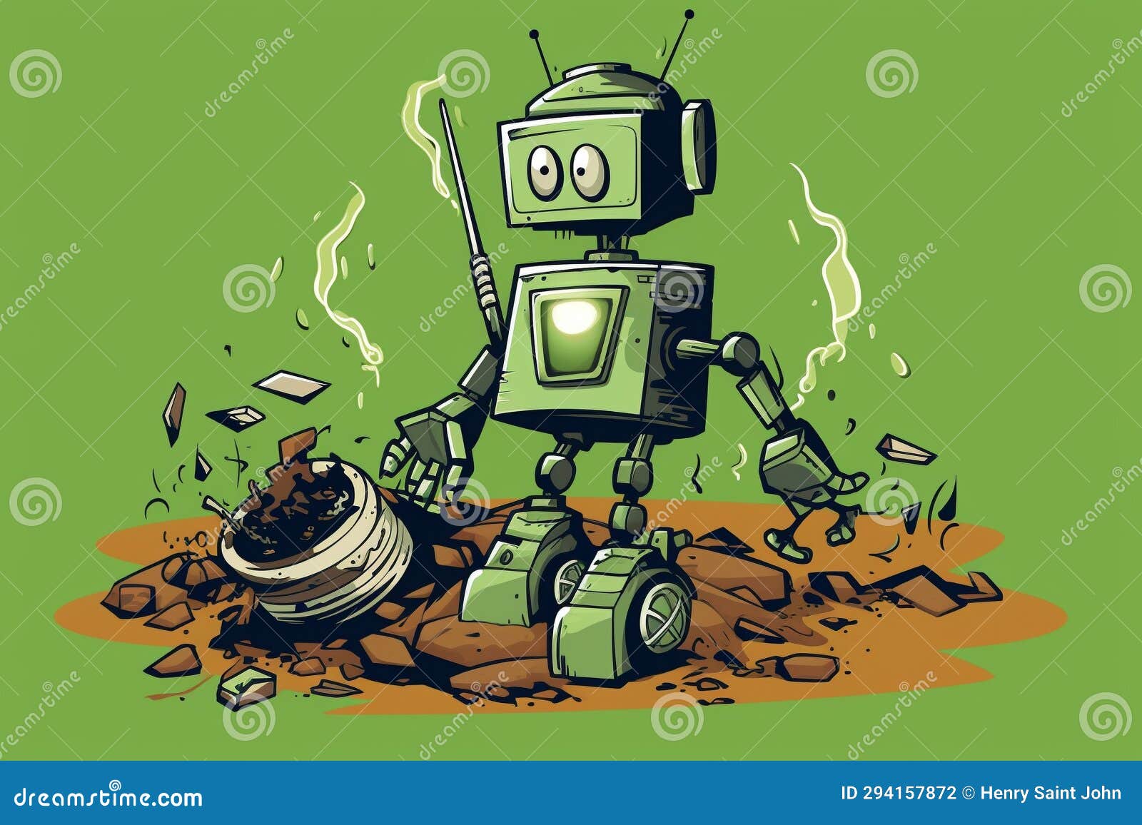 Eco-Robots Pioneering Sustainable Waste Management Solutions Stock ...