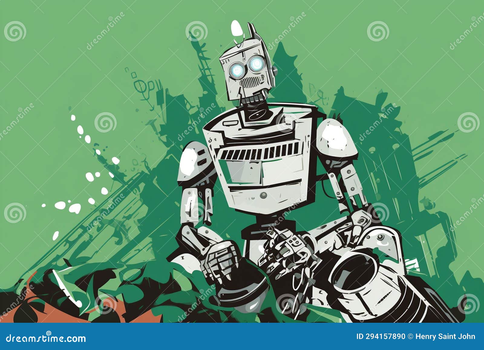 Eco-Robots Pioneering Sustainable Waste Management Solutions Stock ...