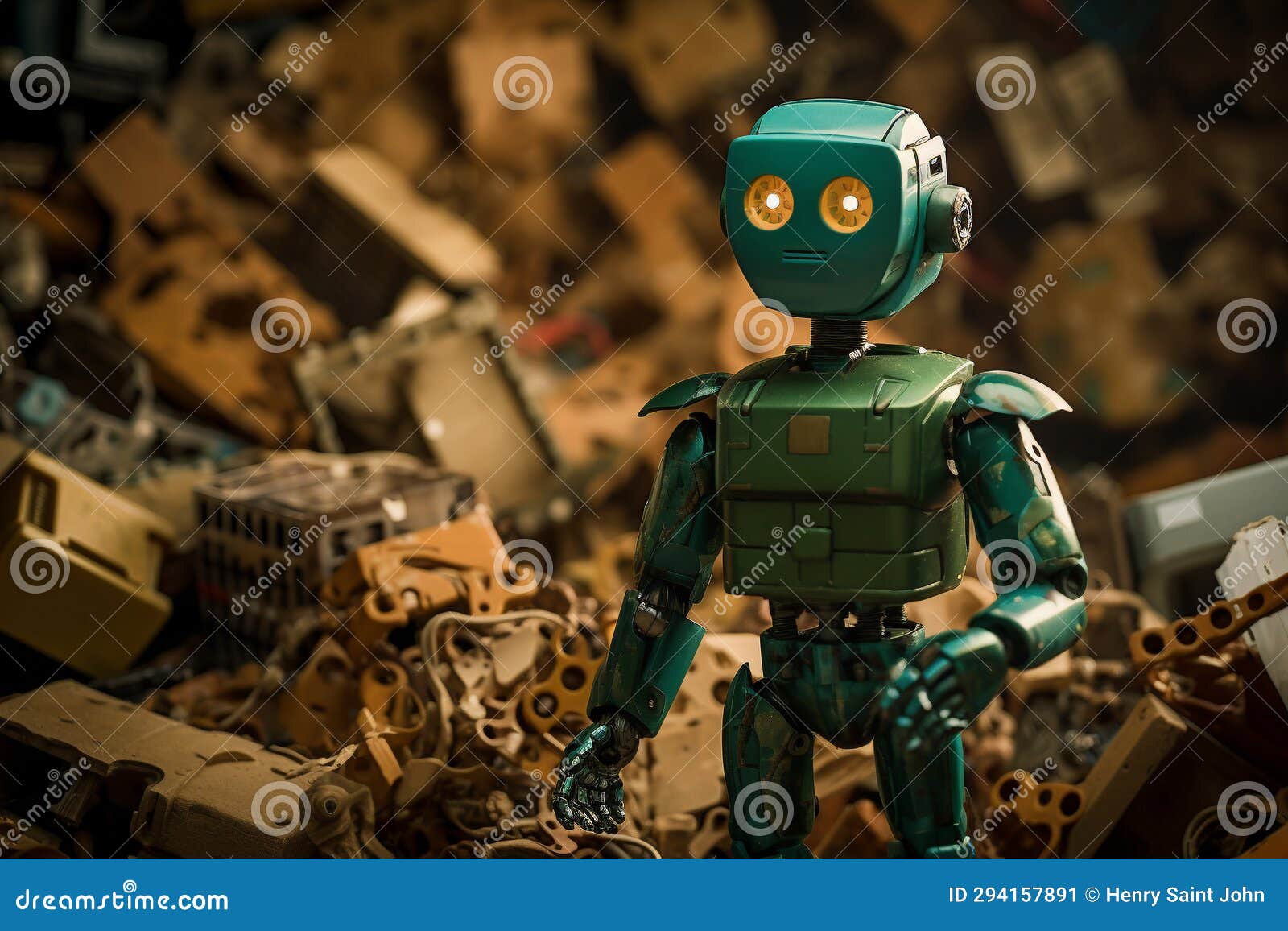 Eco-Robots Pioneering Sustainable Waste Management Solutions Stock ...