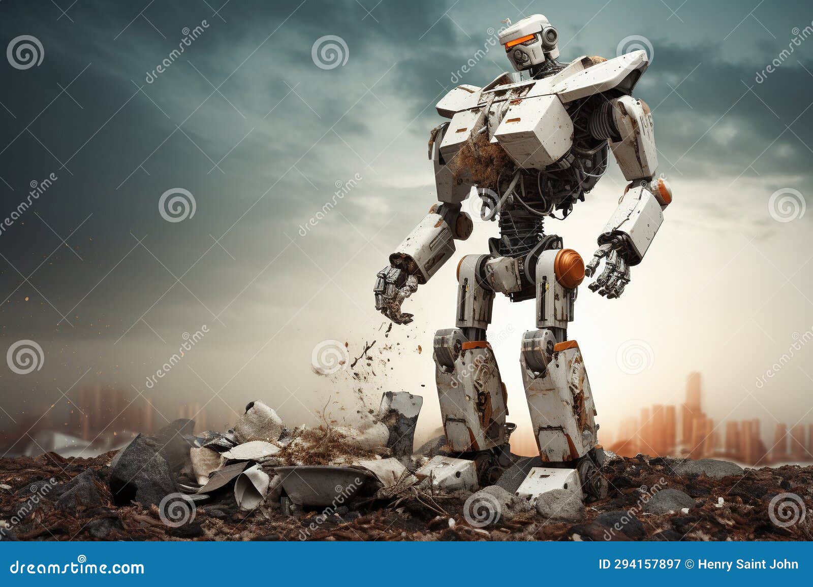 Eco-Robots Pioneering Sustainable Waste Management Solutions Stock ...