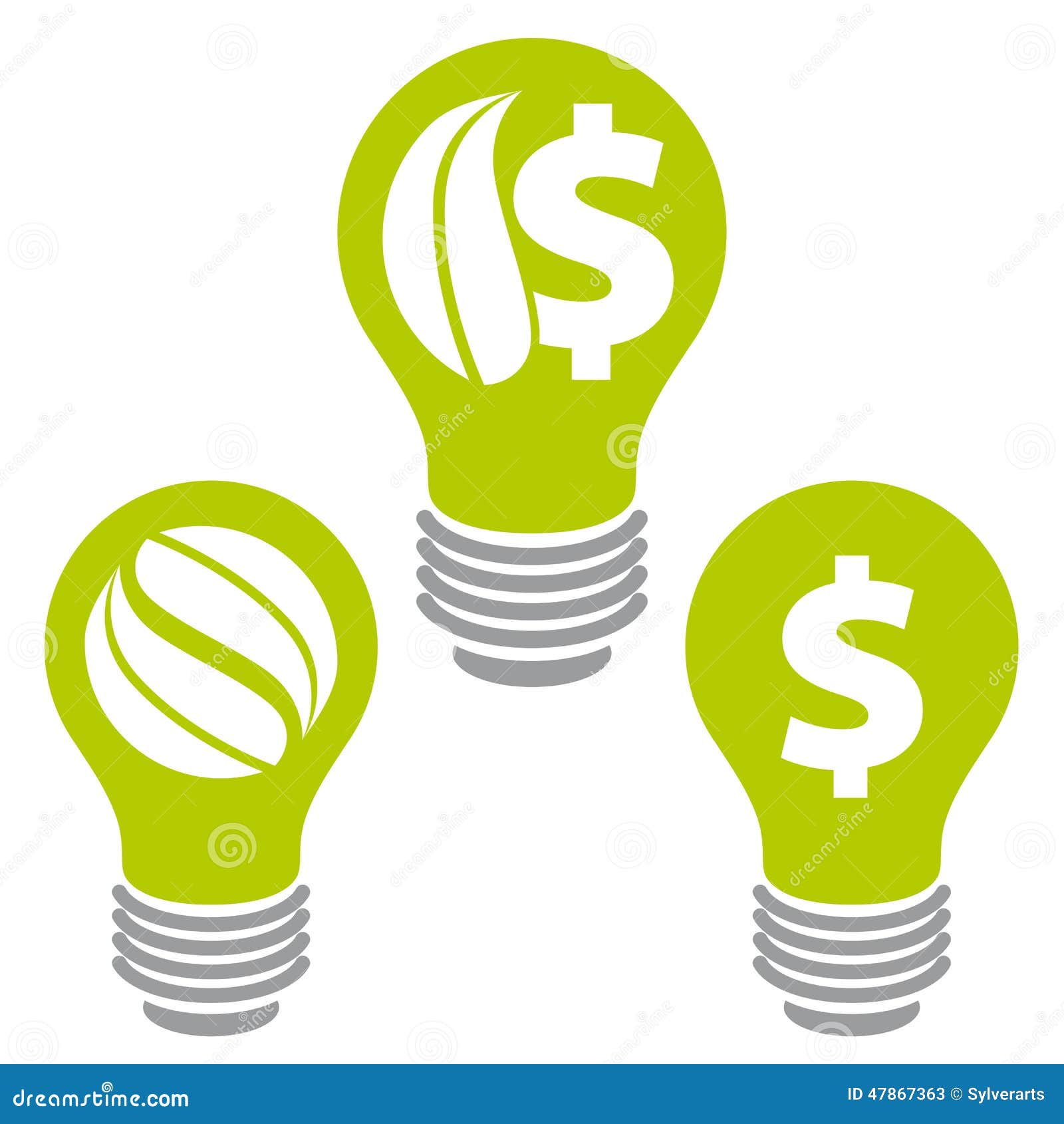 Eco saving energy icons. stock vector. Illustration of growth - 47867363