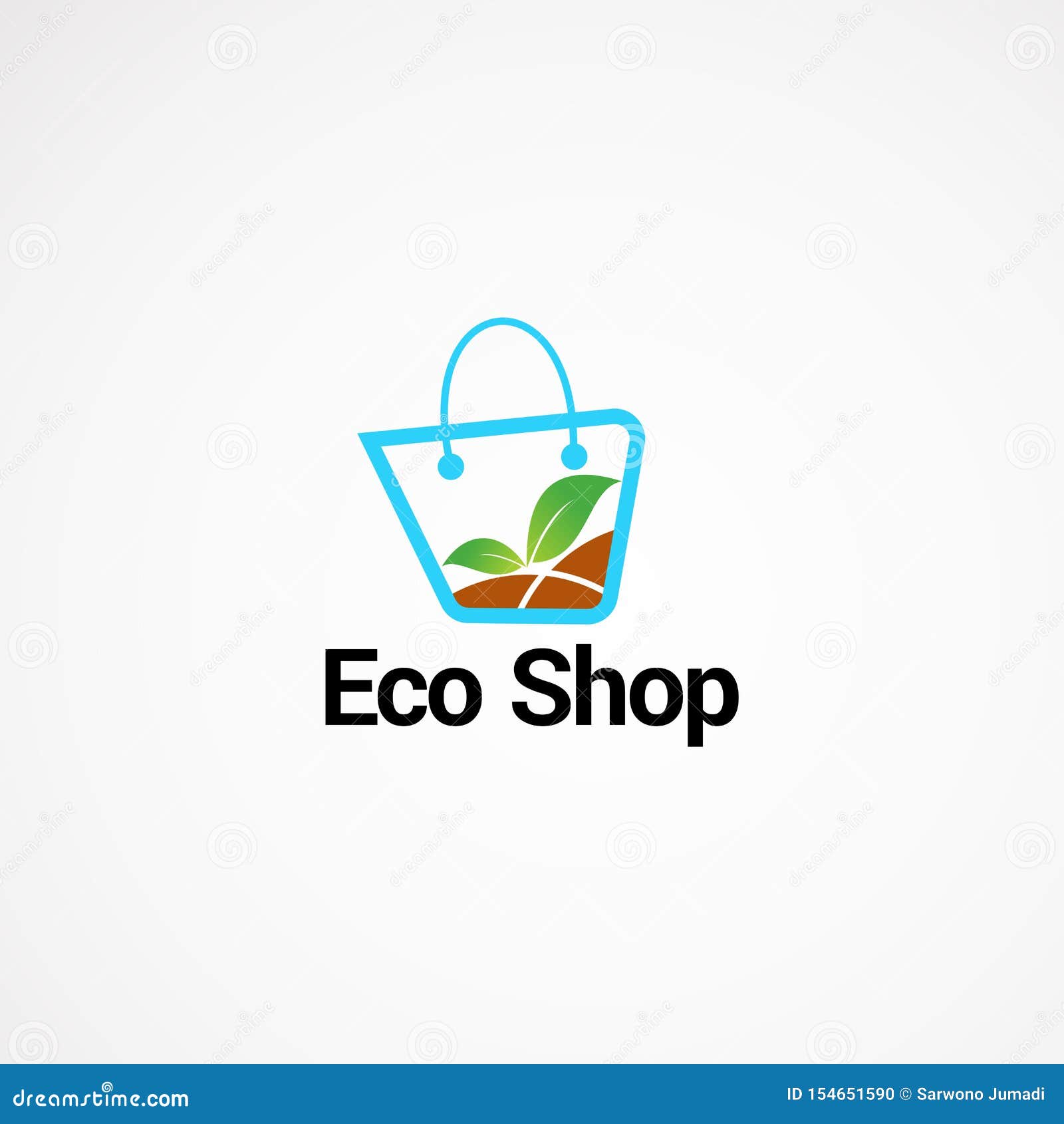 Eco Shop Logo Vector Designs Element, and Template for Company Stock ...