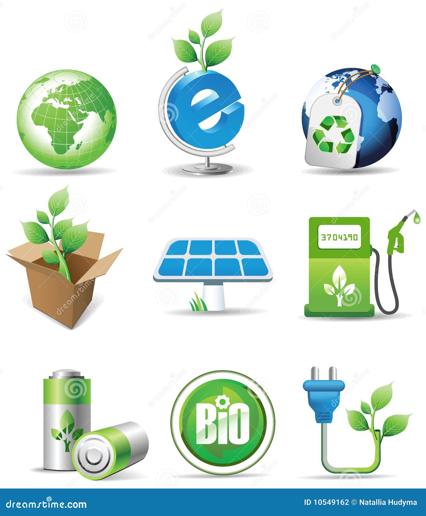 Eco signs. stock vector. Illustration of drops, recycle - 10549162