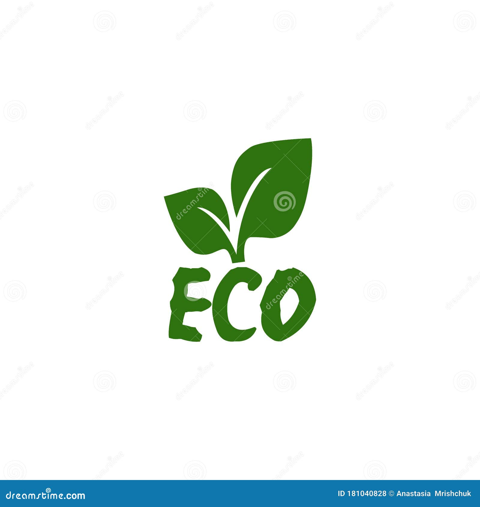 Eco Sing of Environmental Protection. Vector Illustration Stock ...