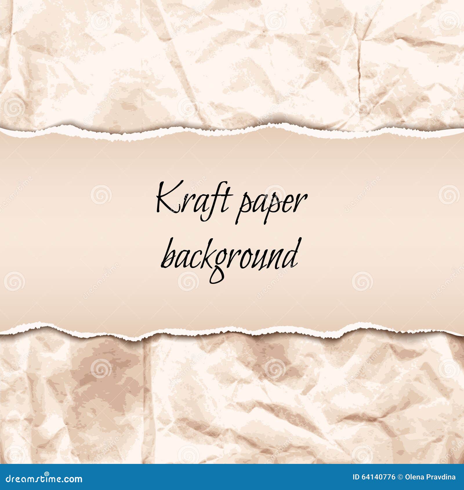 Eco Style Kraft Paper Background. Stock Vector - Illustration of ...