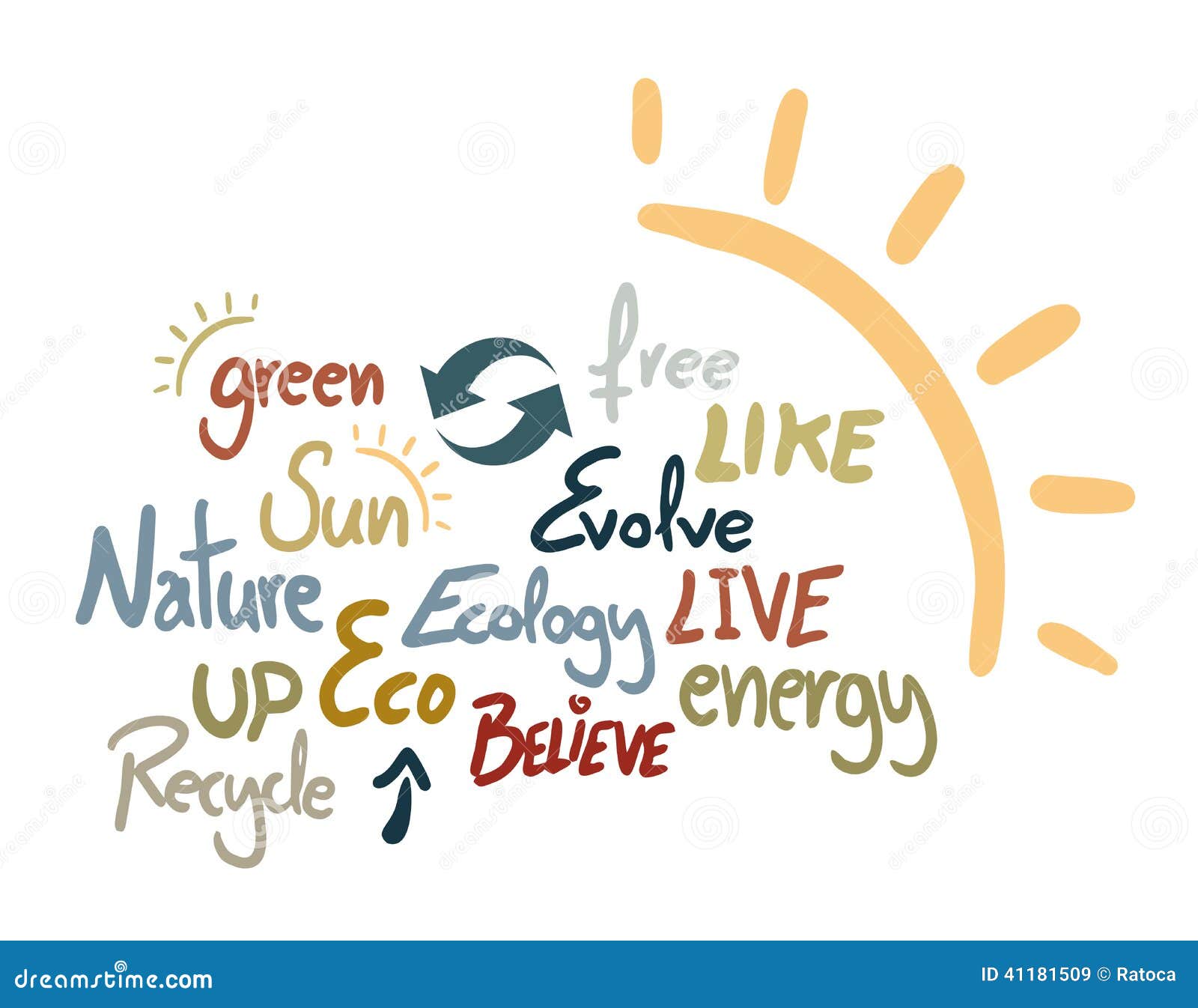 Eco sun stock vector. Illustration of design, innovation - 41181509