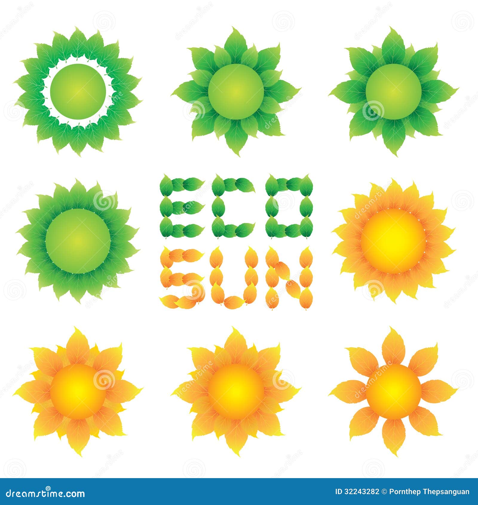 Eco sun stock vector. Illustration of forest, pollution - 32243282