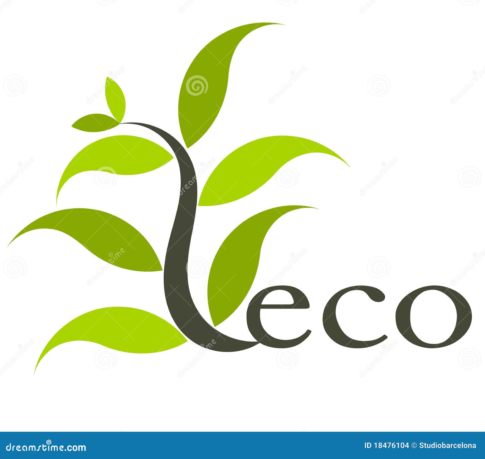 Eco symbol stock vector. Illustration of ornate, decoration - 18476104