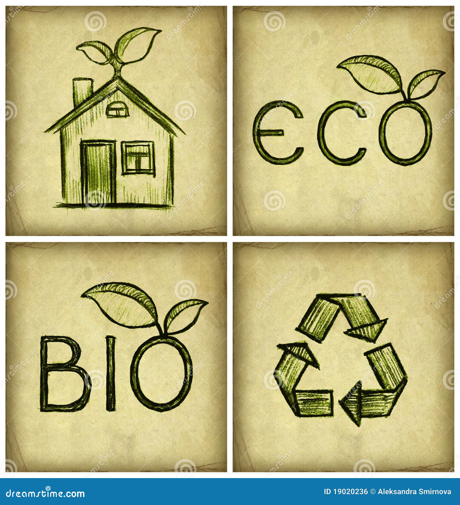 Eco symbol stock illustration. Illustration of pattern - 19020236