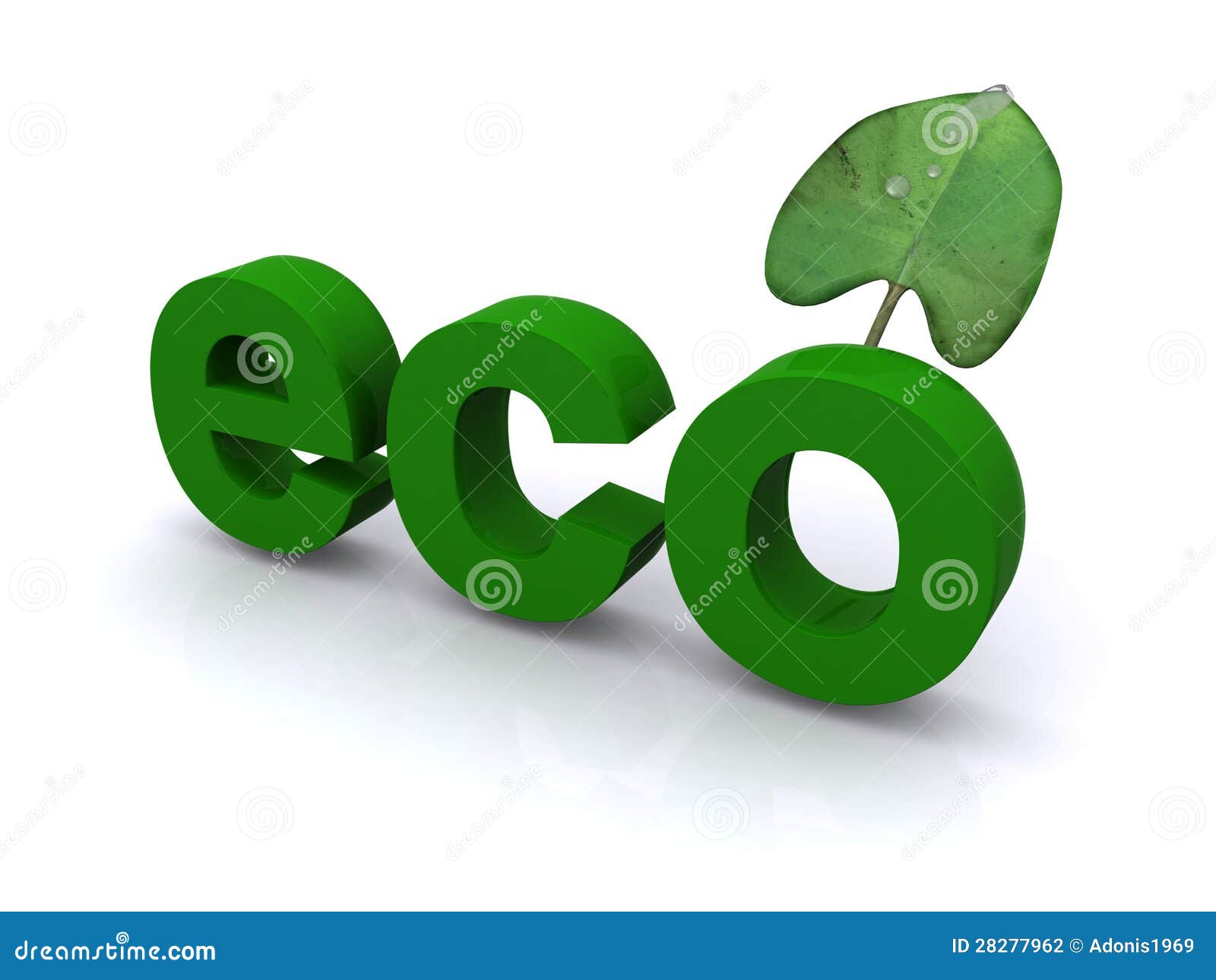Eco symbol with leaf stock illustration. Illustration of nature - 28277962
