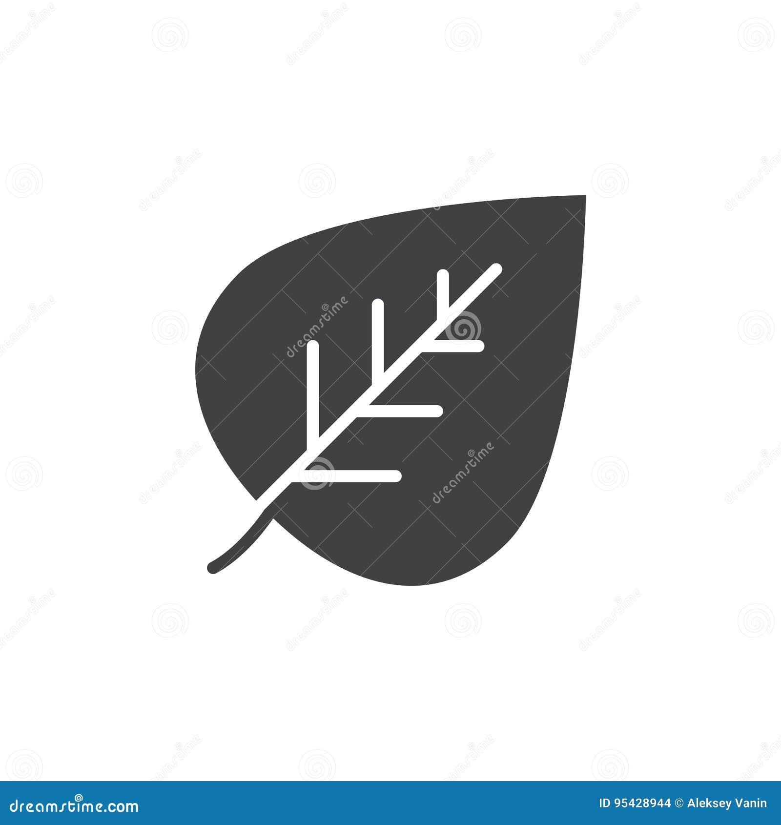 Eco Symbol. Leaf Icon Vector, Filled Flat Sign, Solid Pictogram ...