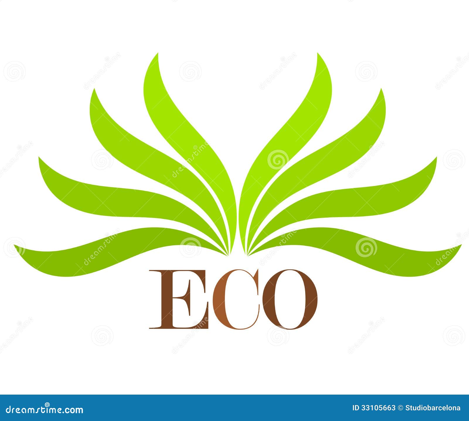 Eco symbol stock vector. Illustration of healthy, organic - 33105663