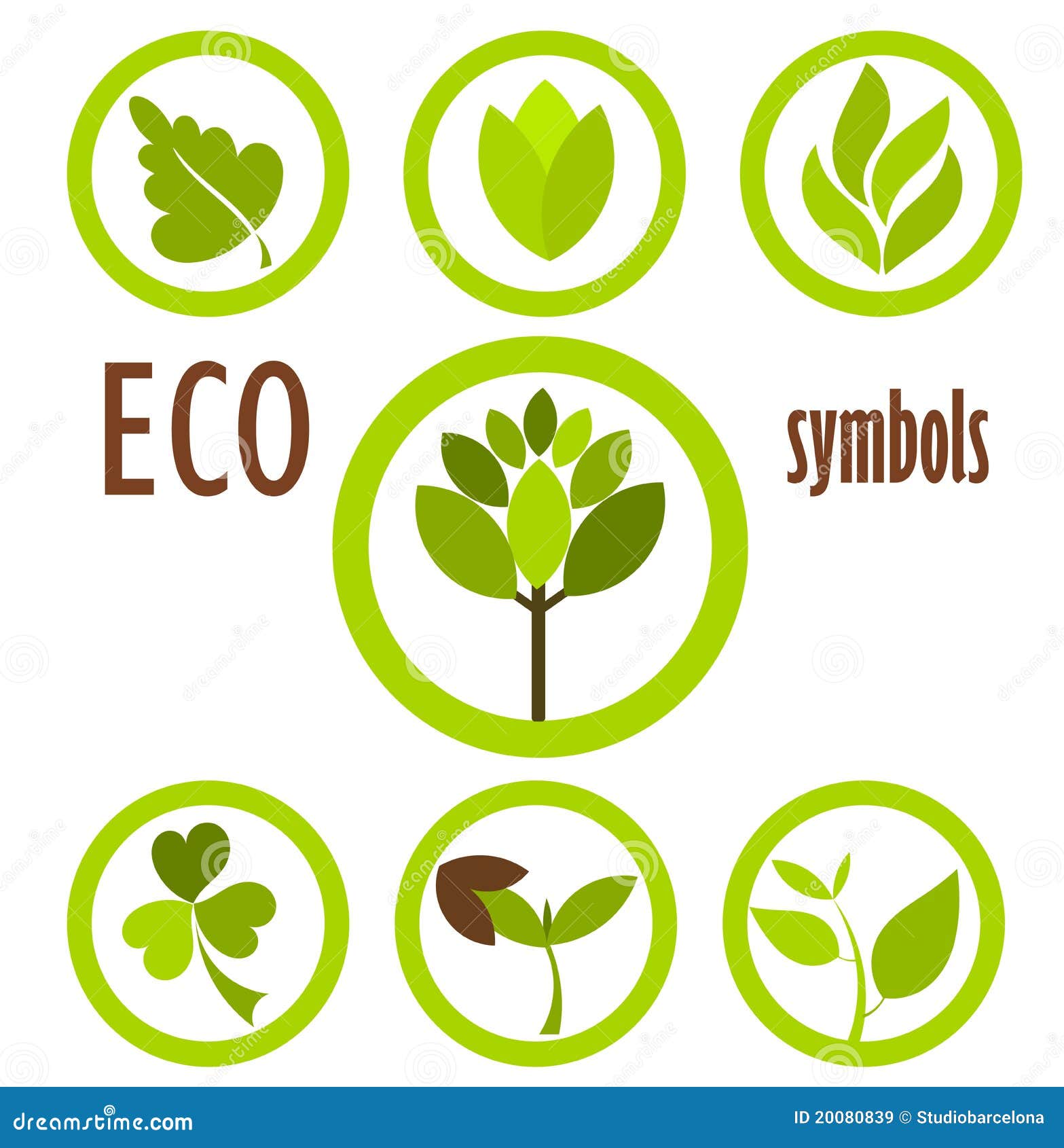 Eco symbols collection stock vector. Illustration of design - 20080839
