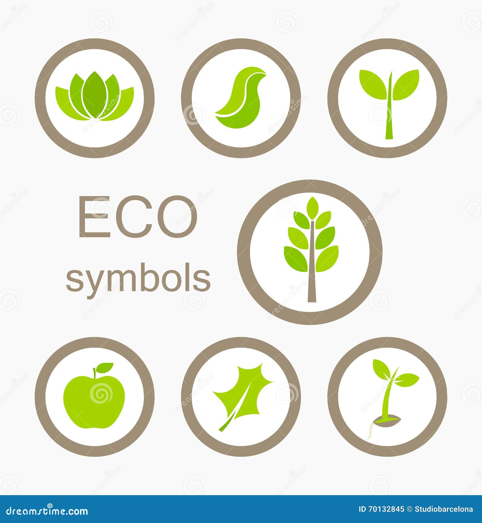 Eco symbols vector stock vector. Illustration of ecological - 70132845