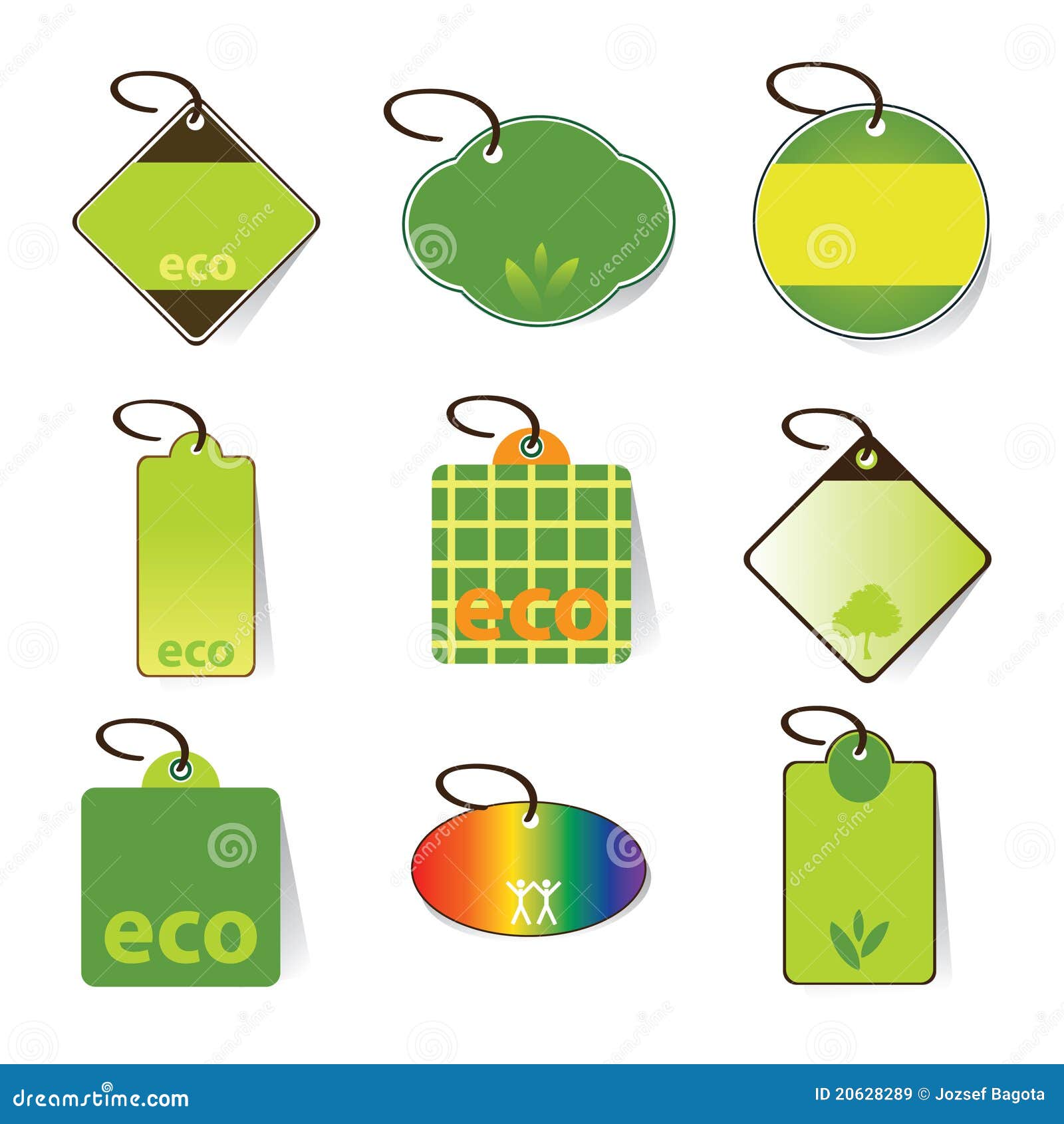 Eco Tag Vectors stock vector. Illustration of recycle - 20628289