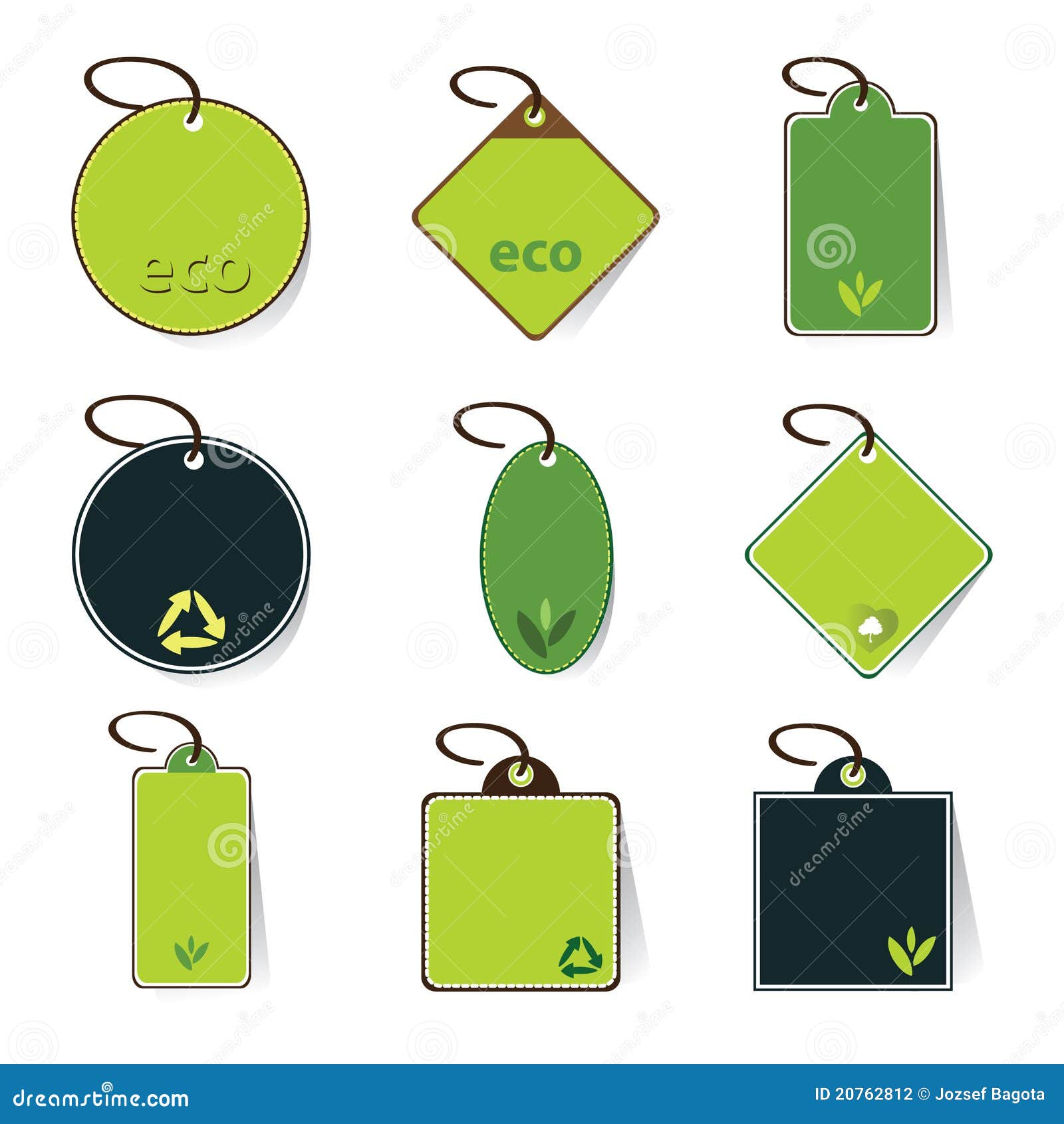 Eco Tag Vectors stock vector. Illustration of sticky - 20762812