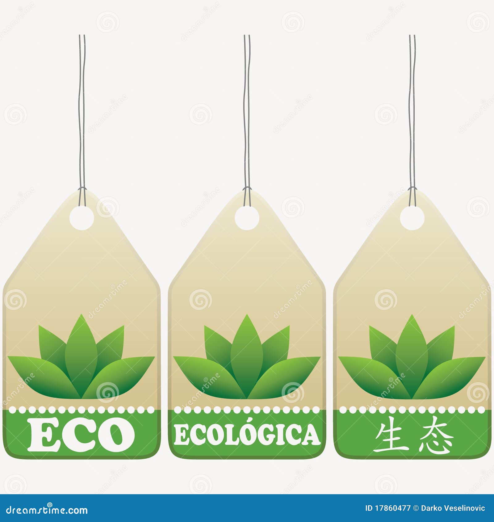 Eco tags signs stock vector. Illustration of german, green - 17860477