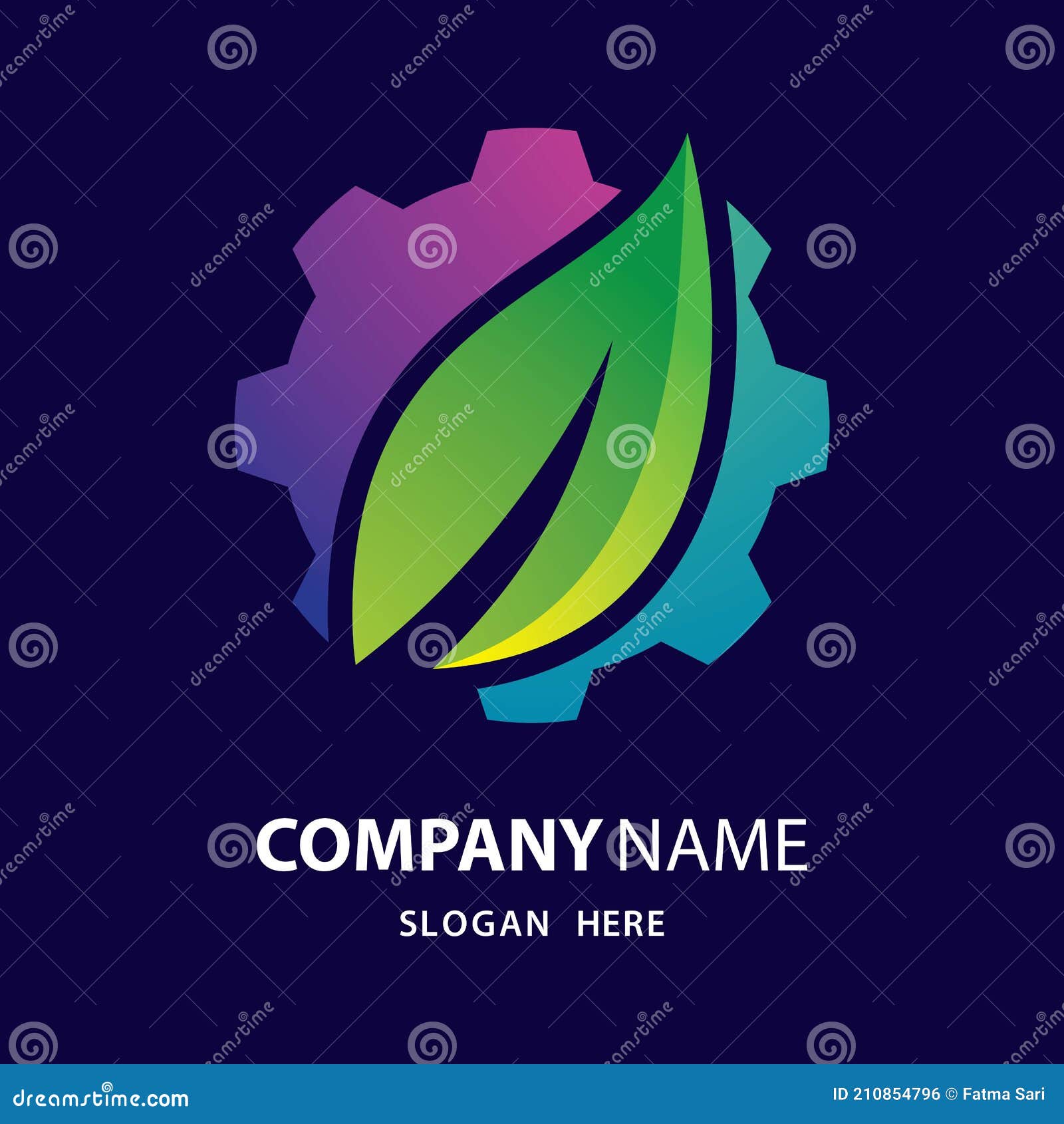 Eco tech logo design stock vector. Illustration of identity - 210854796