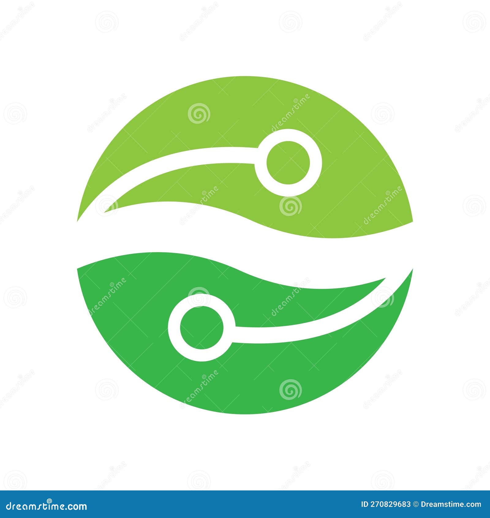Eco tech logo design stock vector. Illustration of plant - 270829683
