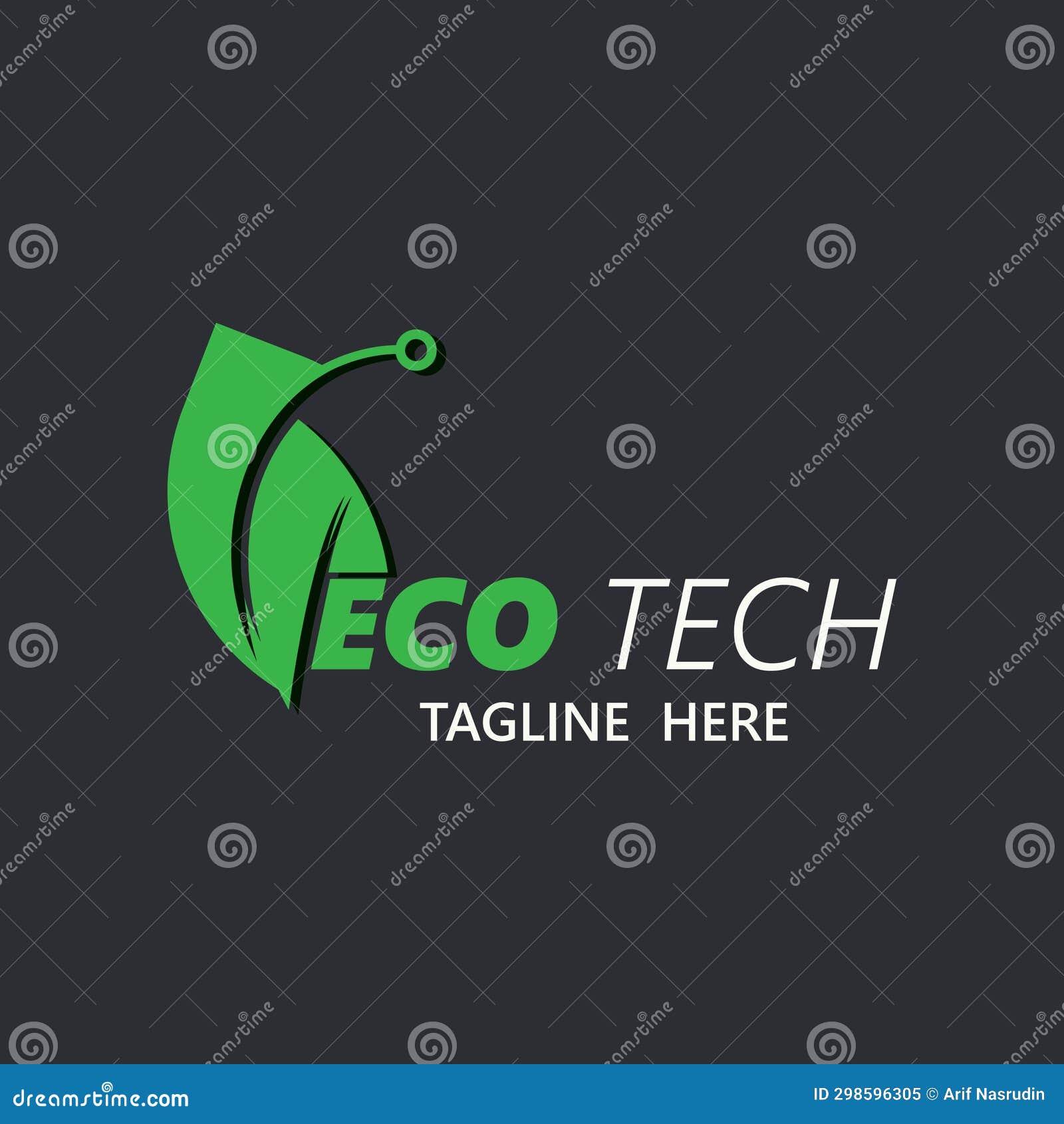 Eco Technology Business Vector Design Modern. Nature Technology Logo ...
