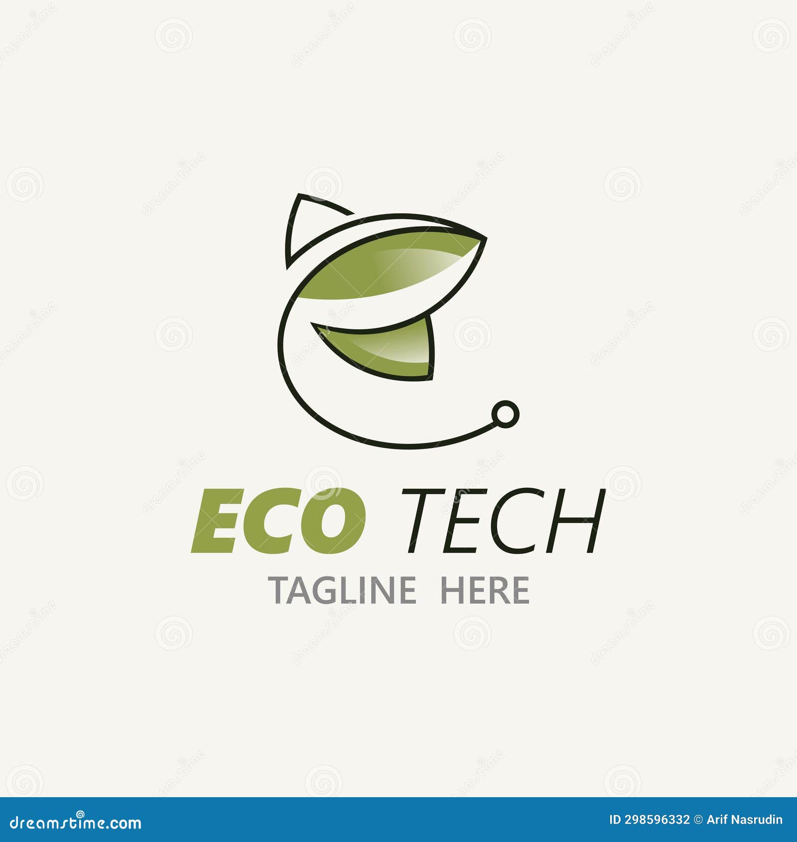 Eco Technology Business Vector Design Modern. Nature Technology Logo ...
