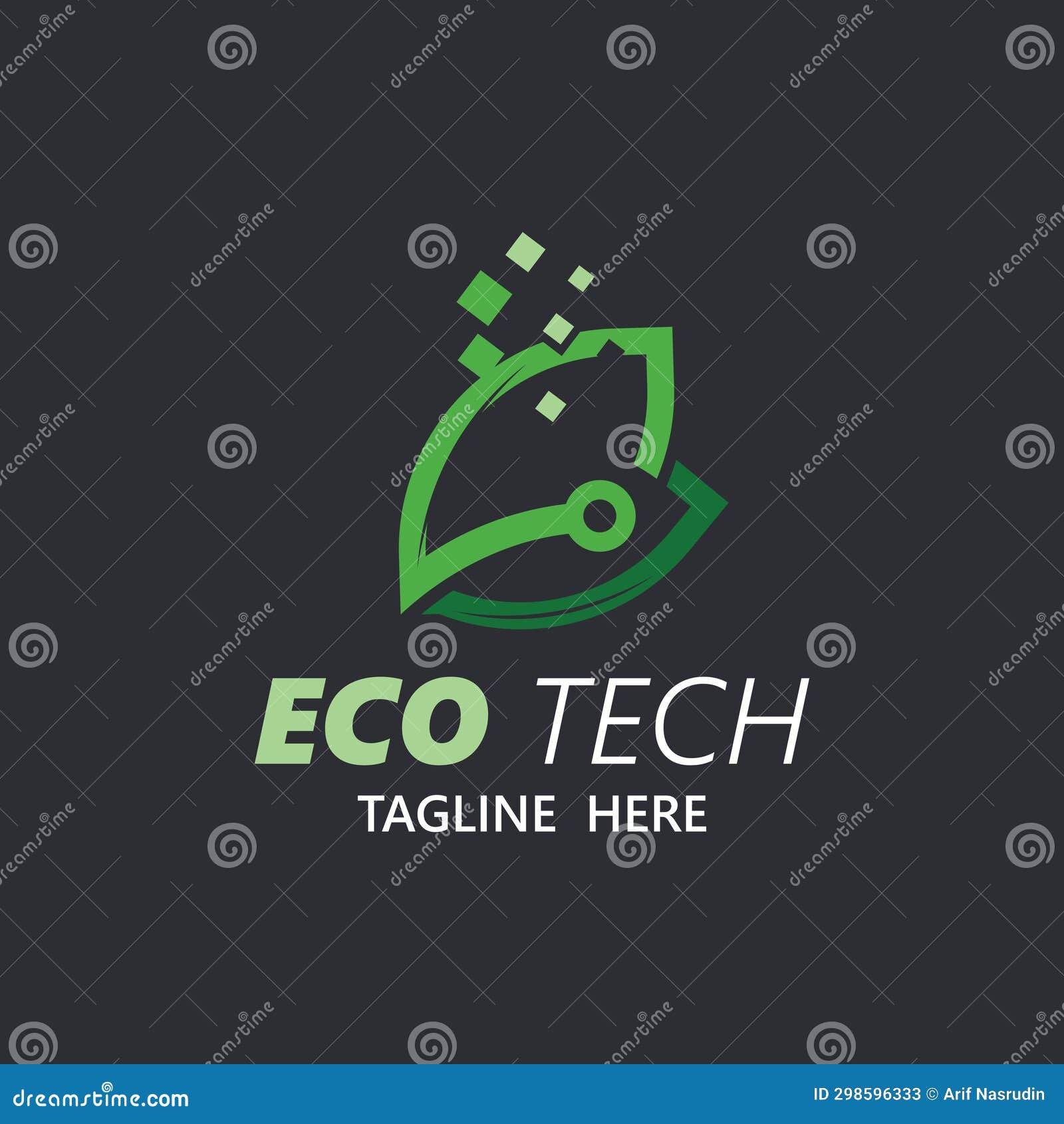 Eco Technology Business Vector Design Modern. Nature Technology Logo ...