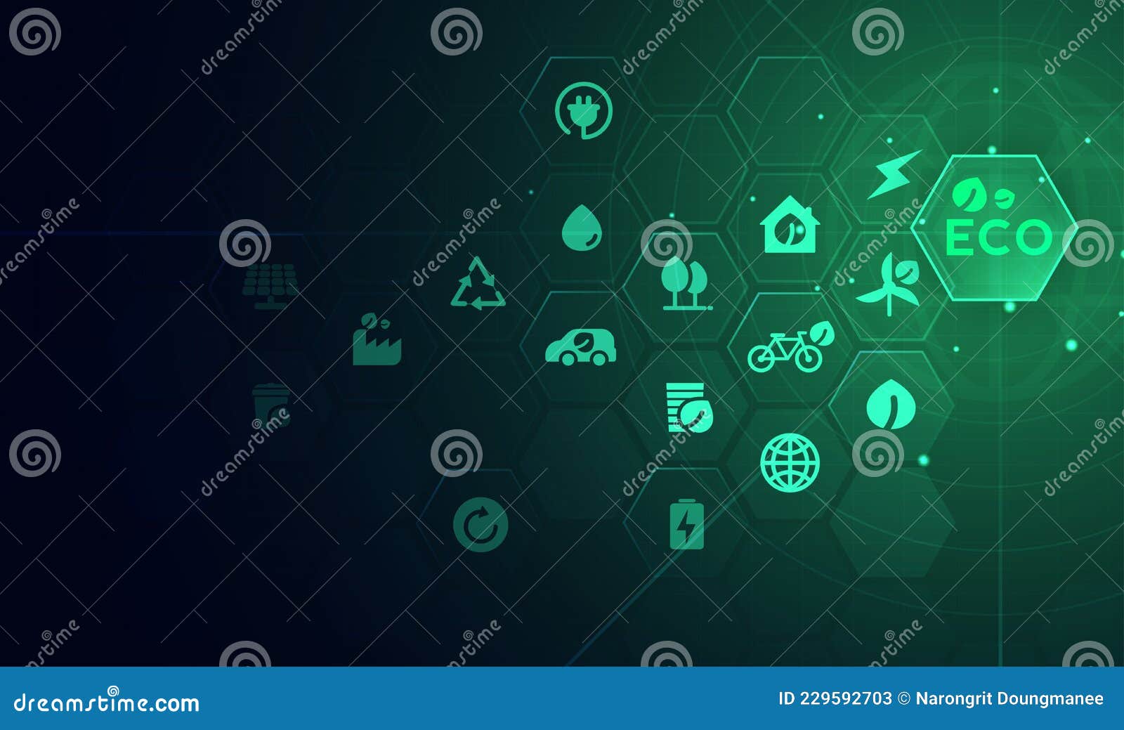 Eco Technology or Environmental Technology Concept with Environment ...