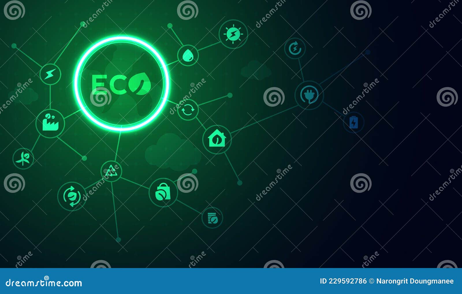 Eco Technology or Environmental Technology Concept with Environment ...