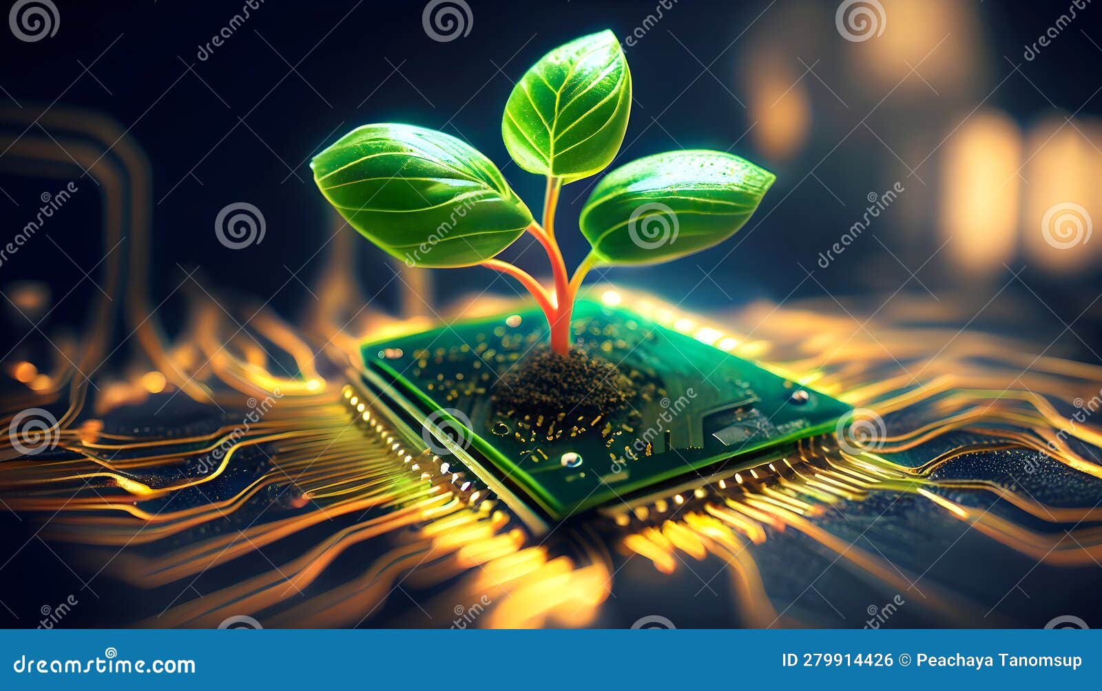 Eco Technology, Green it, Nature Technology, and Ecology Concept ...