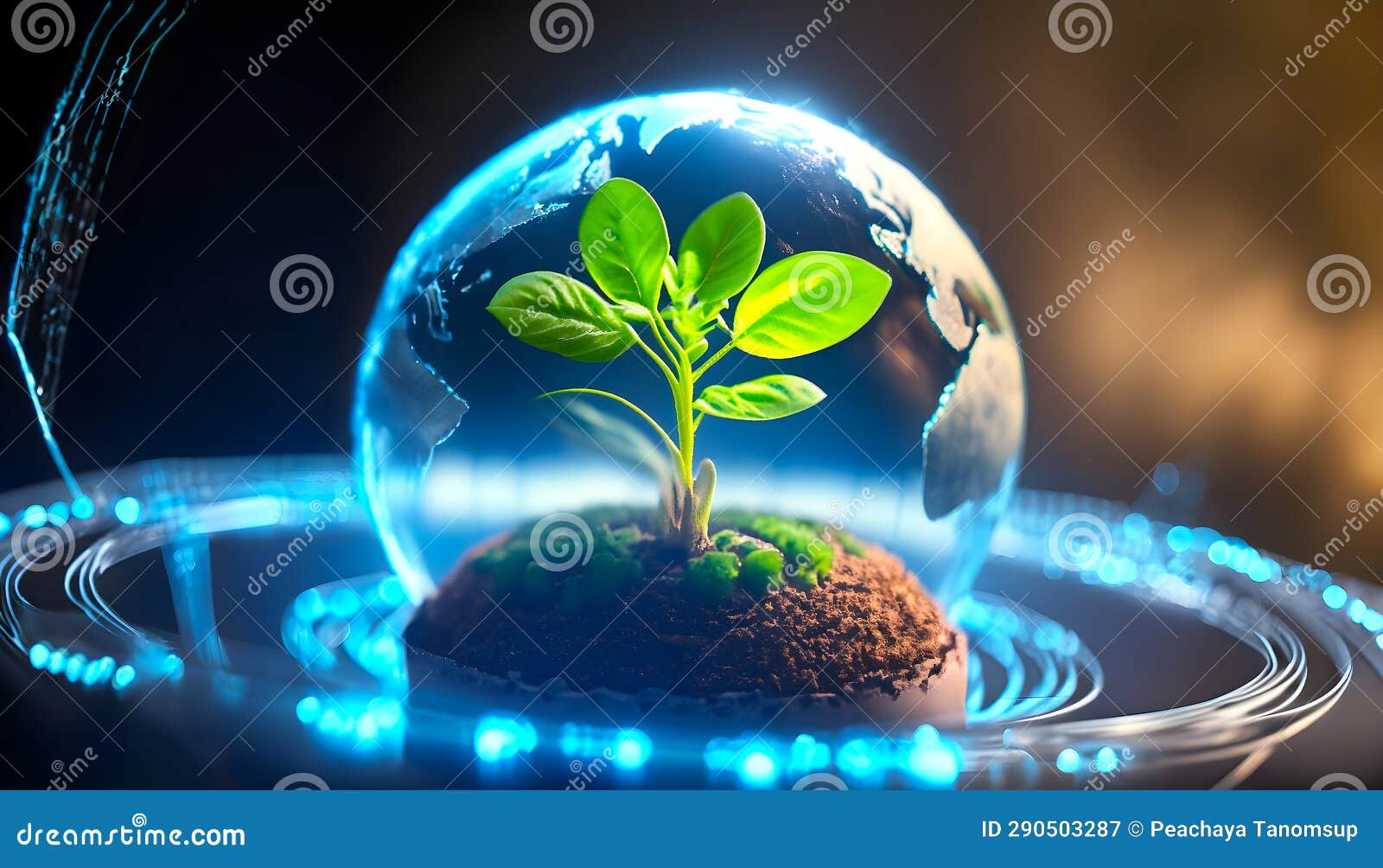 Eco Technology, Green it, Nature Technology, and Ecology Concept ...