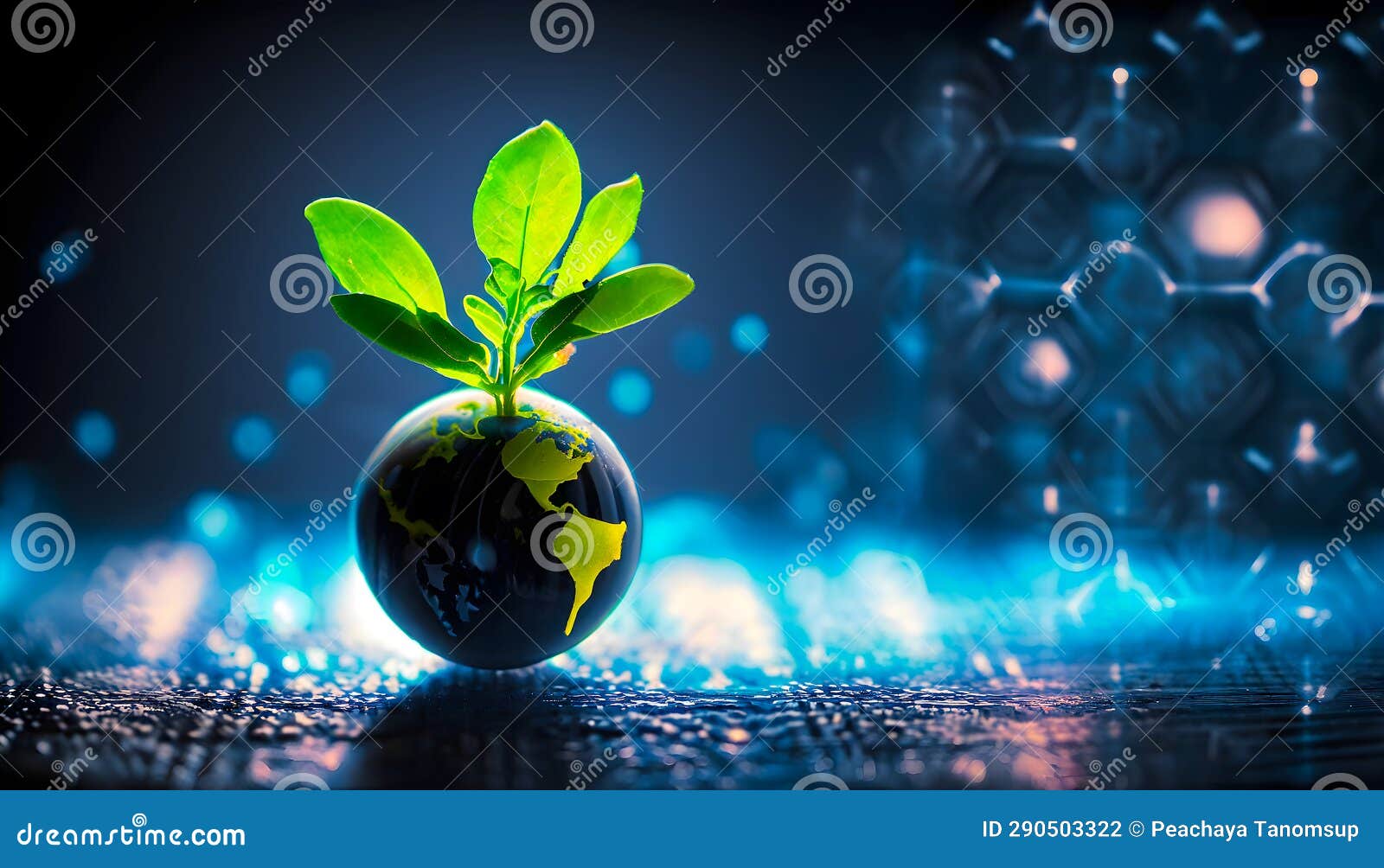 Eco Technology, Green it, Nature Technology, and Ecology Concept ...