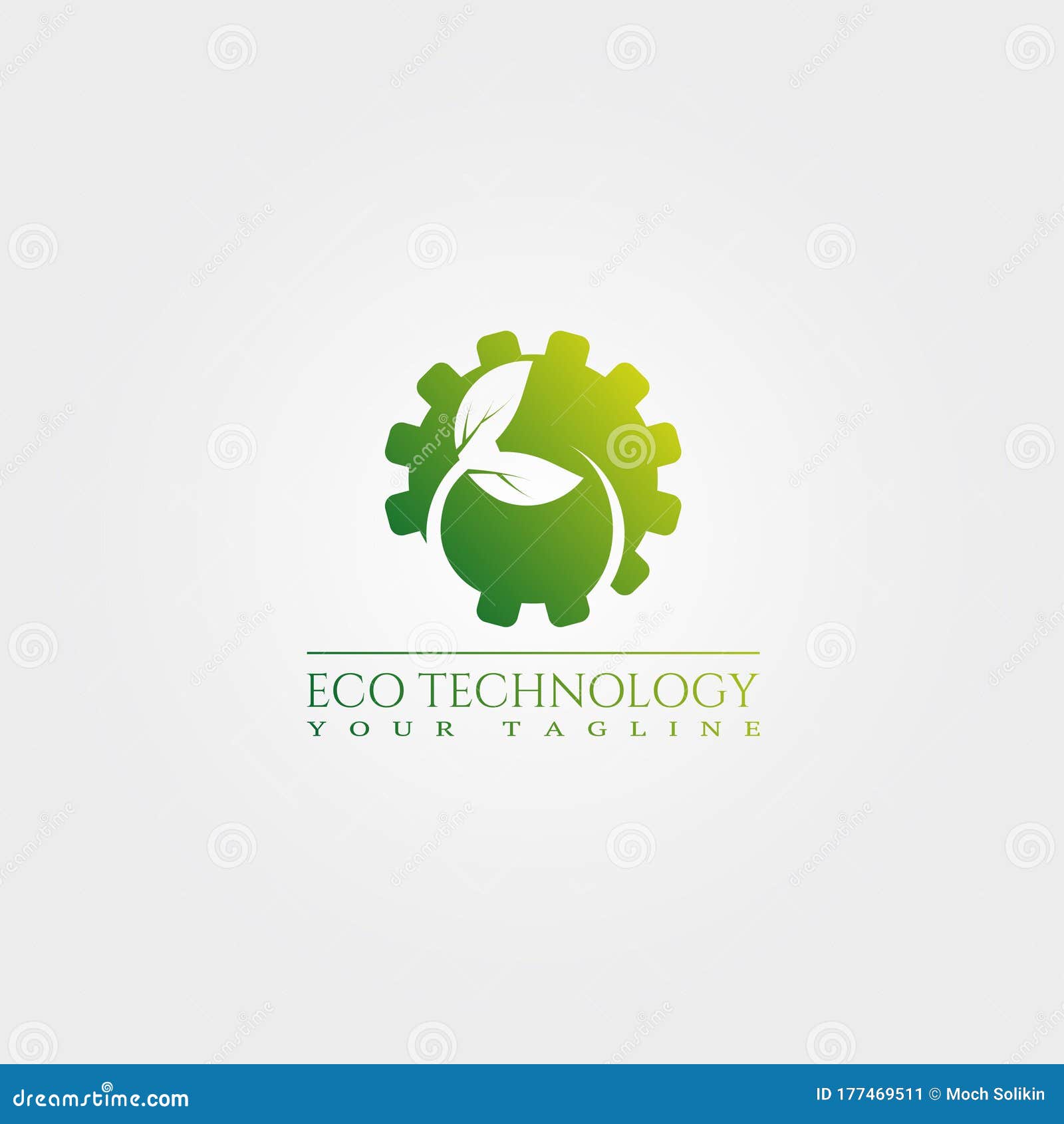 ECO Technology Vector Logo Design Stock Illustration - Illustration of ...