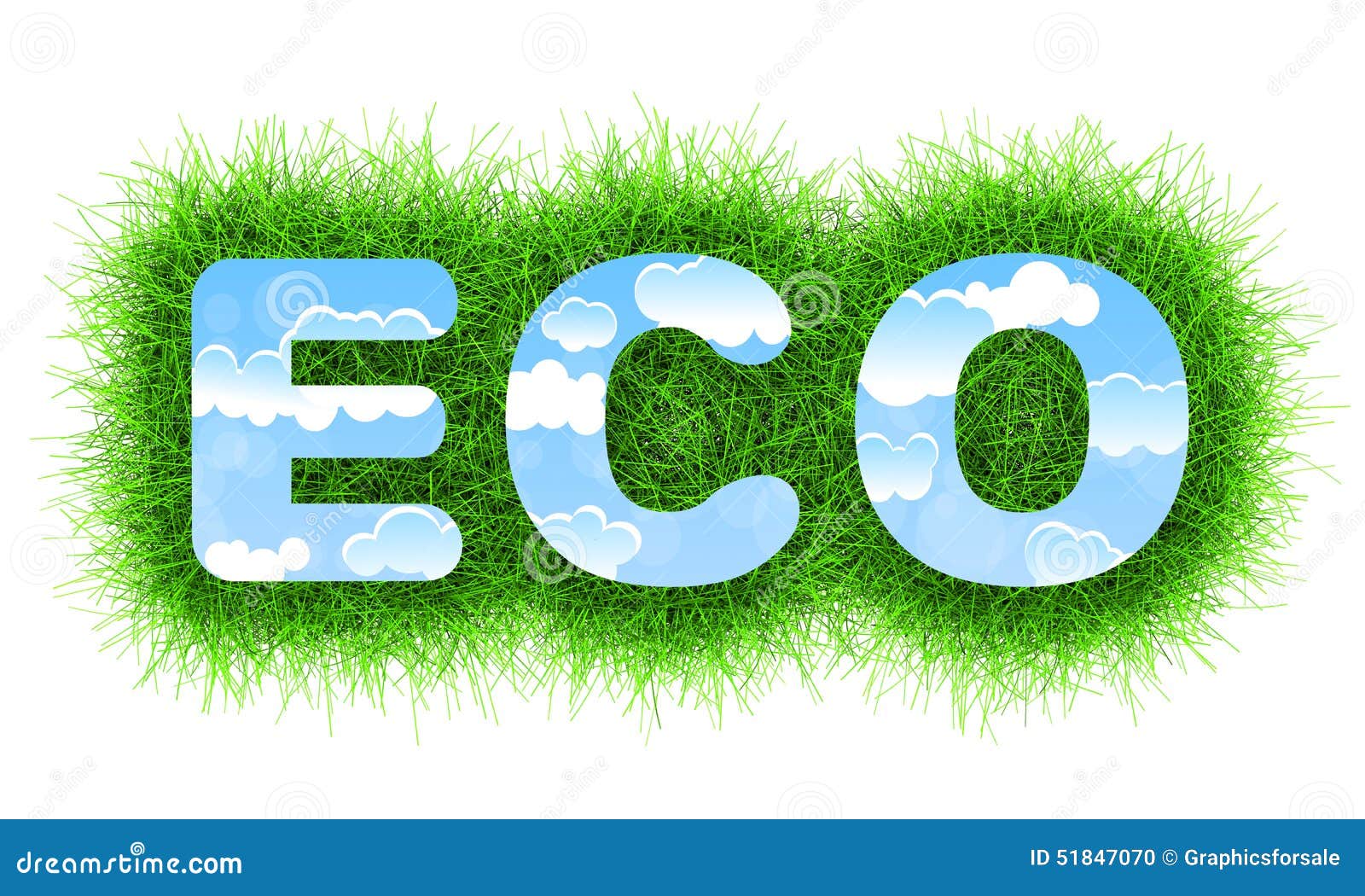 Eco title stock illustration. Illustration of realistic - 51847070