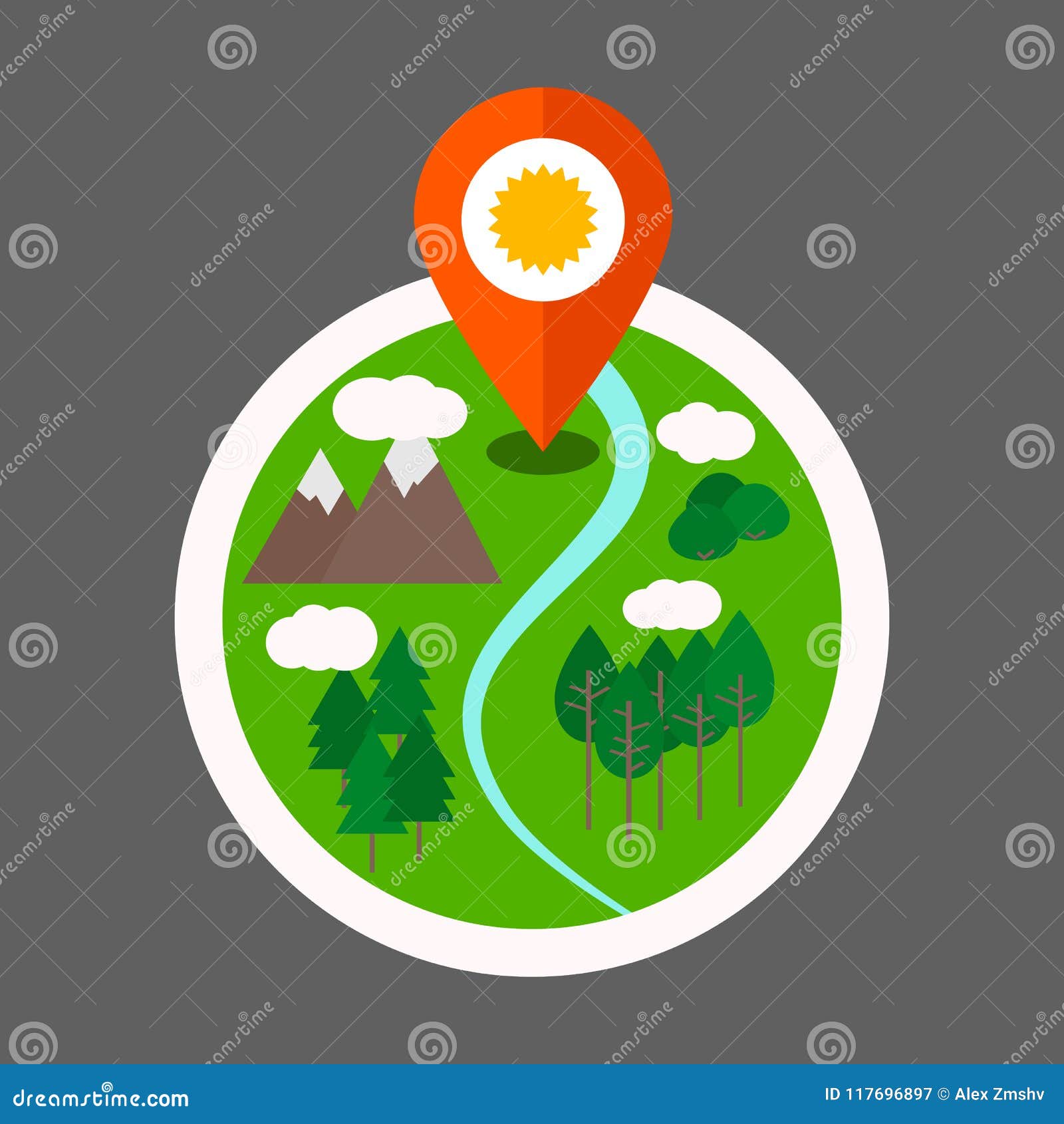 Eco tourism logo stock vector. Illustration of concept - 117696897