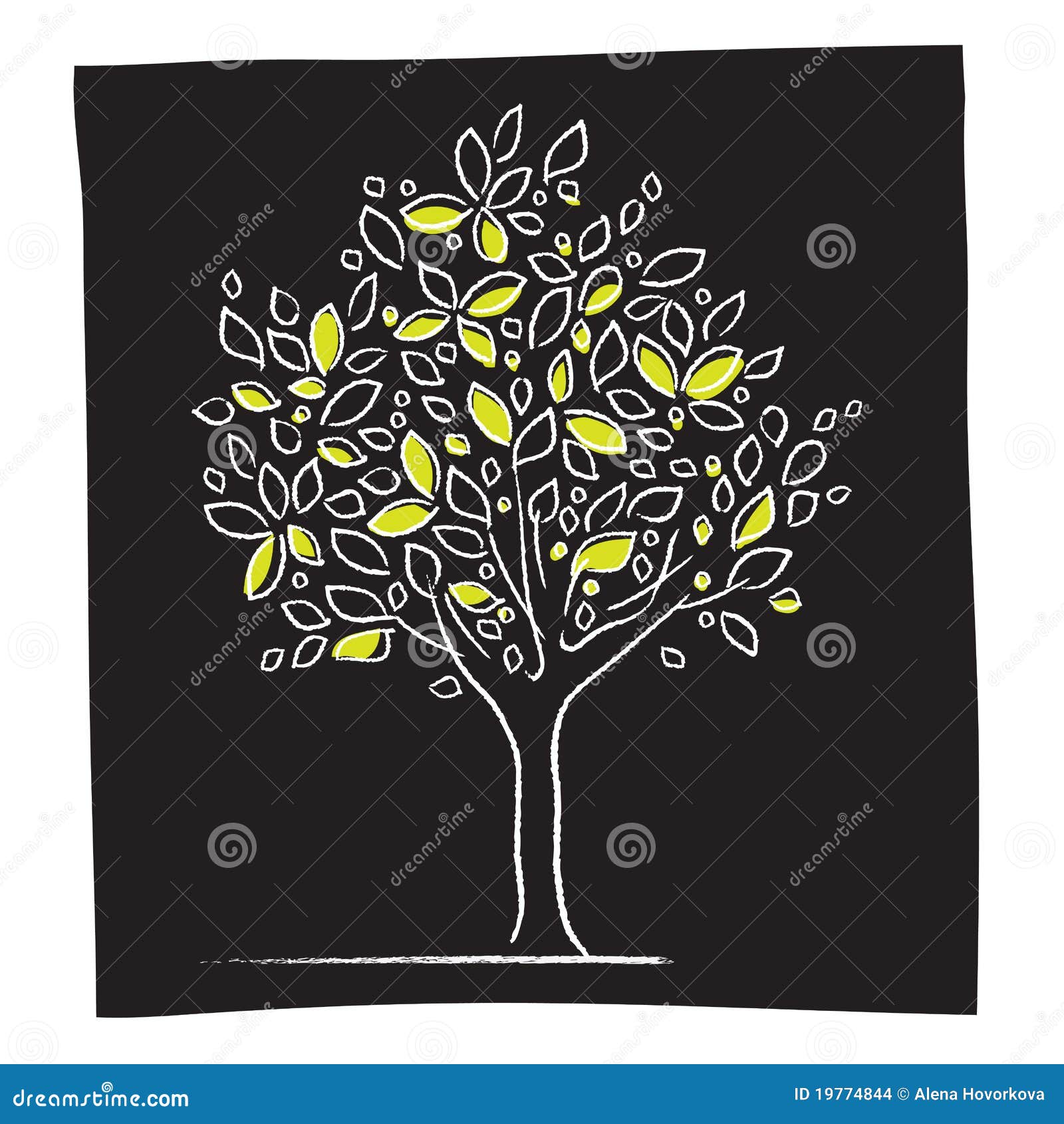 Eco - tree icon stock illustration. Illustration of line - 19774844