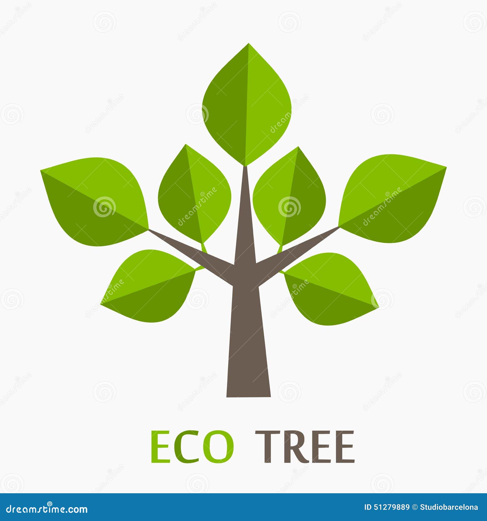 Eco tree stock vector. Illustration of symbolic, concept - 51279889