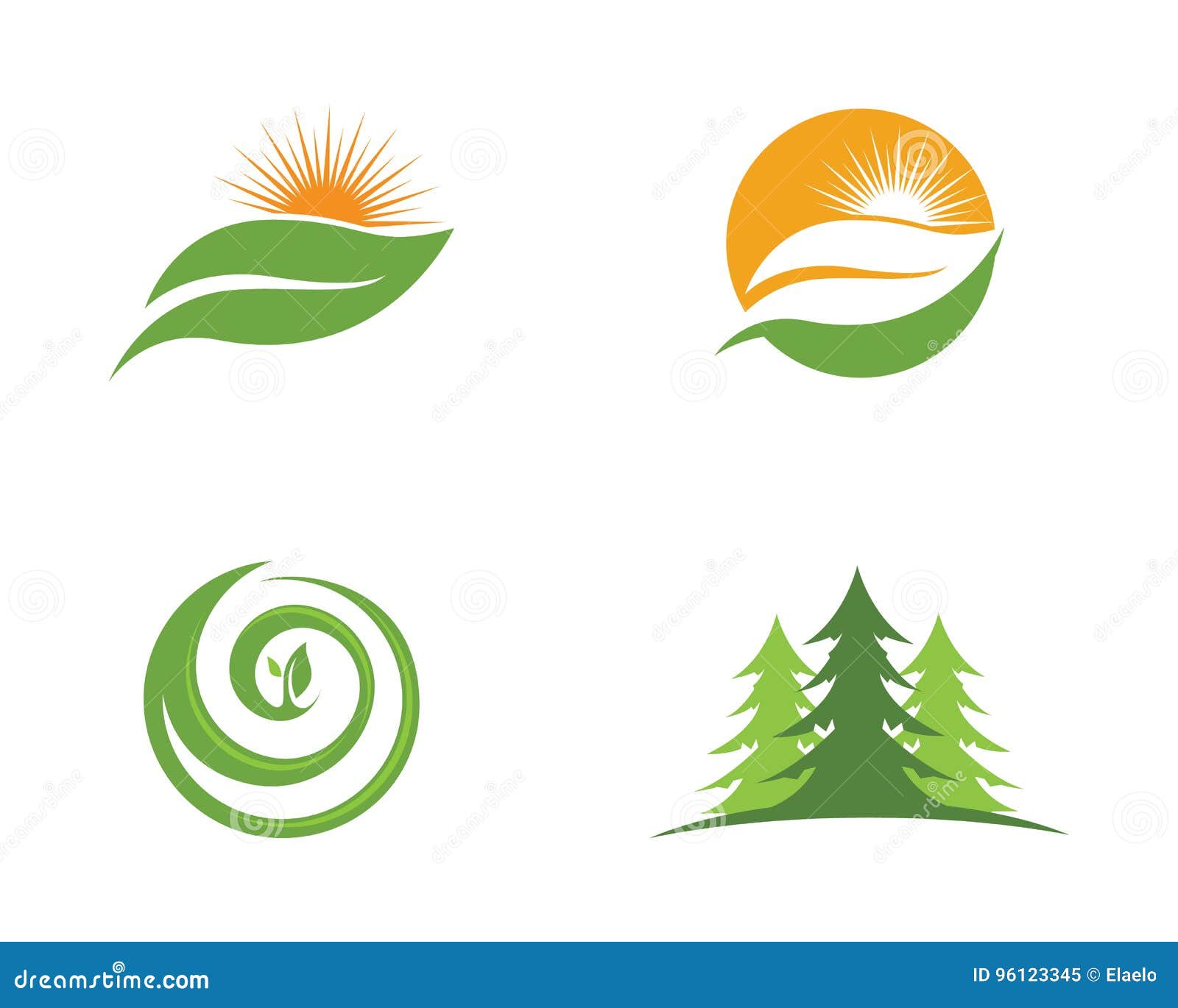 Eco Tree Logo Template stock vector. Illustration of health - 96123345