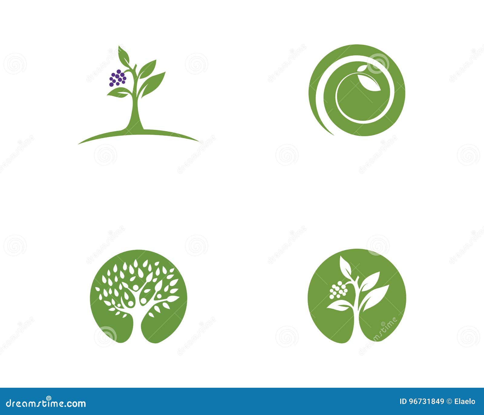Eco Tree Logo Template stock vector. Illustration of garden - 96731849