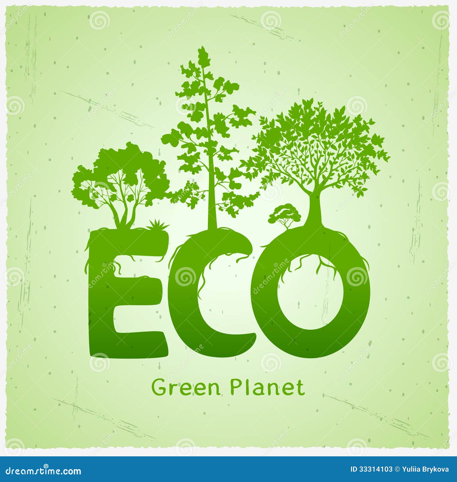 ECO stock illustration. Illustration of nature, branch - 33314103