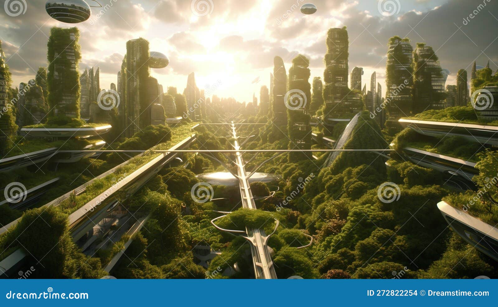 A Vision of a Sustainable Future: the Eco-Friendly City - AI Generated ...