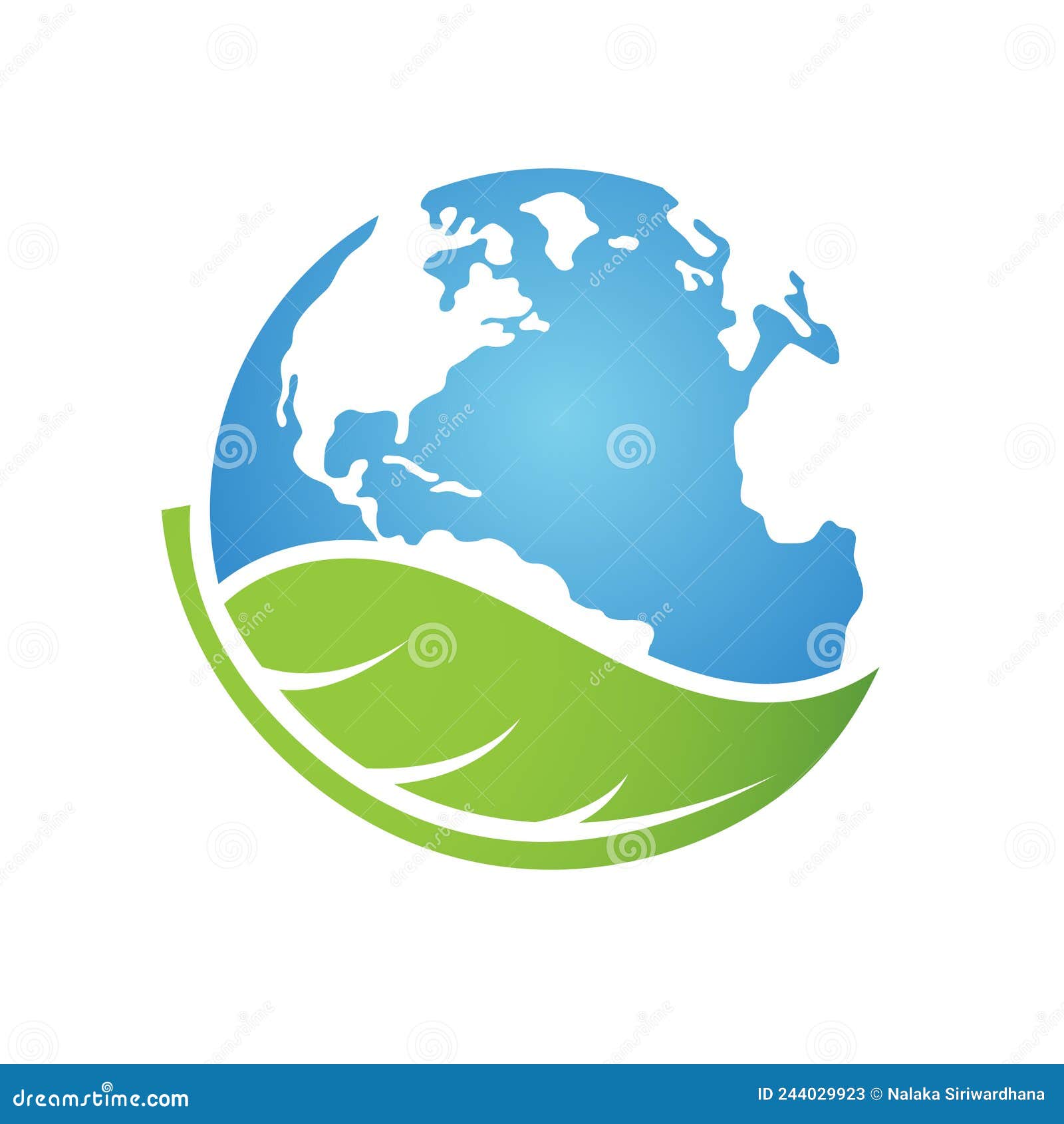Eco Vector Earth Globe Icon. Stock Vector - Illustration of water ...