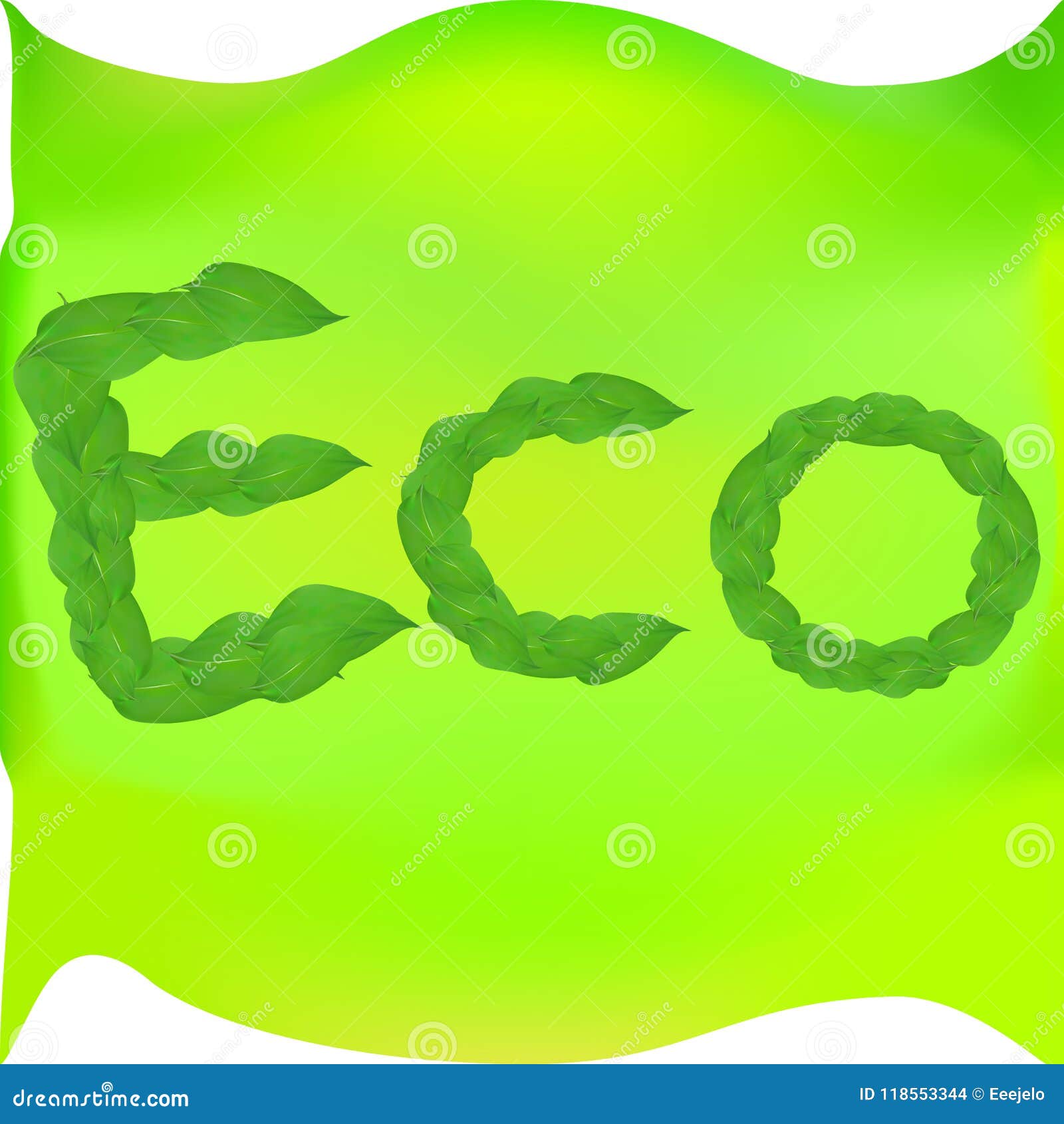 Eco vector logo design. stock illustration. Illustration of icon ...