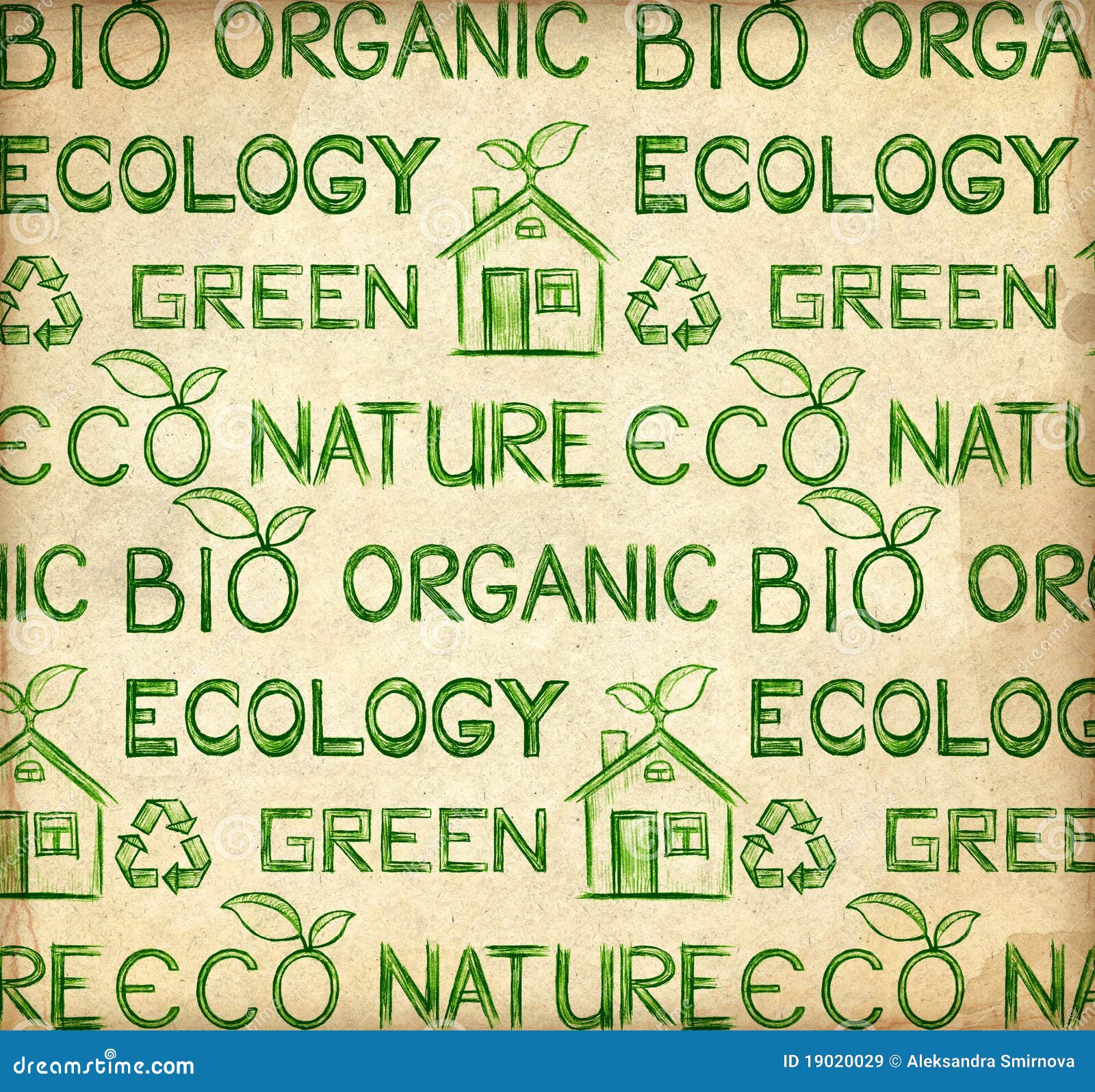 Eco wallpaper stock illustration. Illustration of painting - 19020029